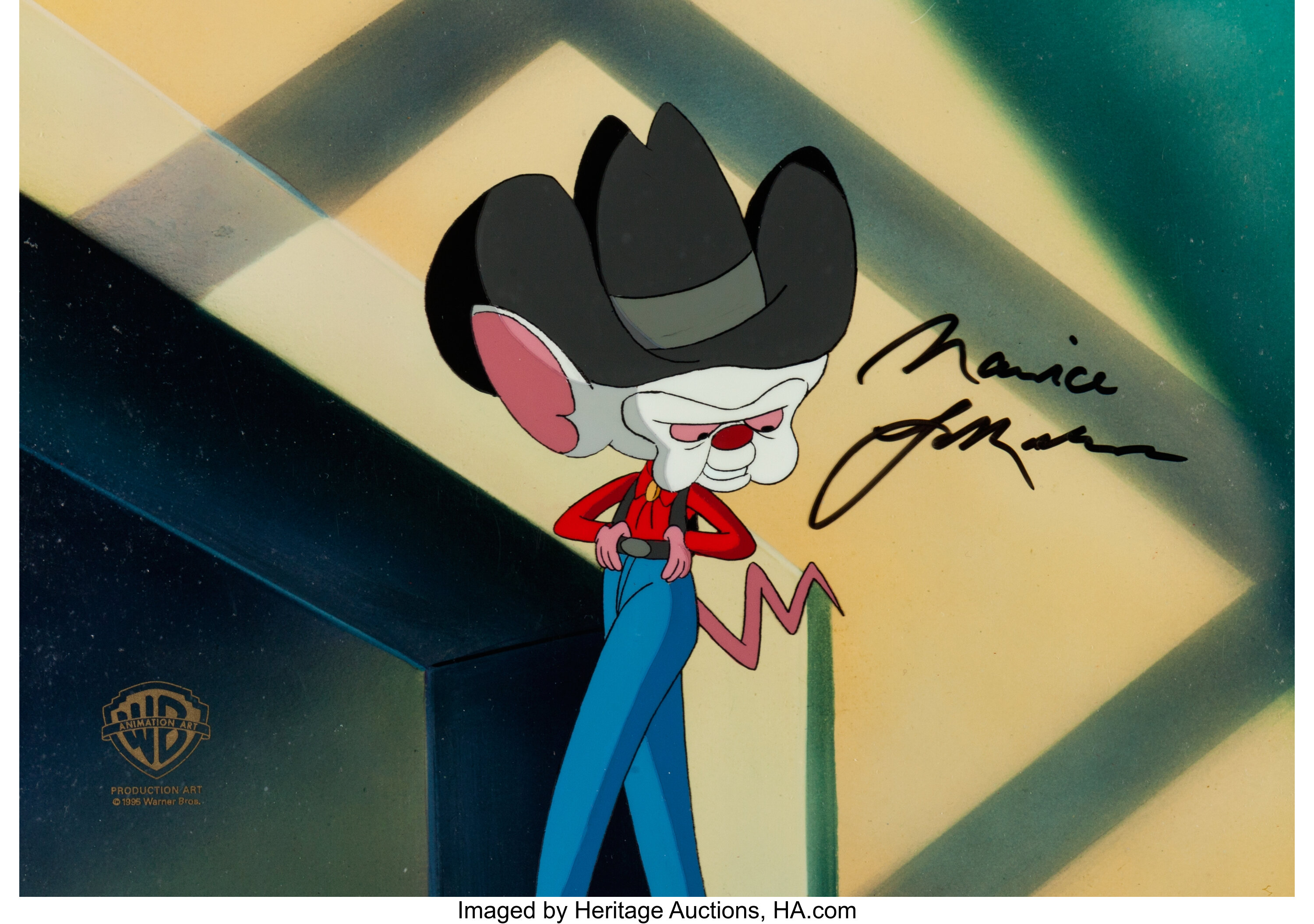 Animaniacs "Bubba Bo Bob Brain" Production Cel Signed by Maurice | Lot ...