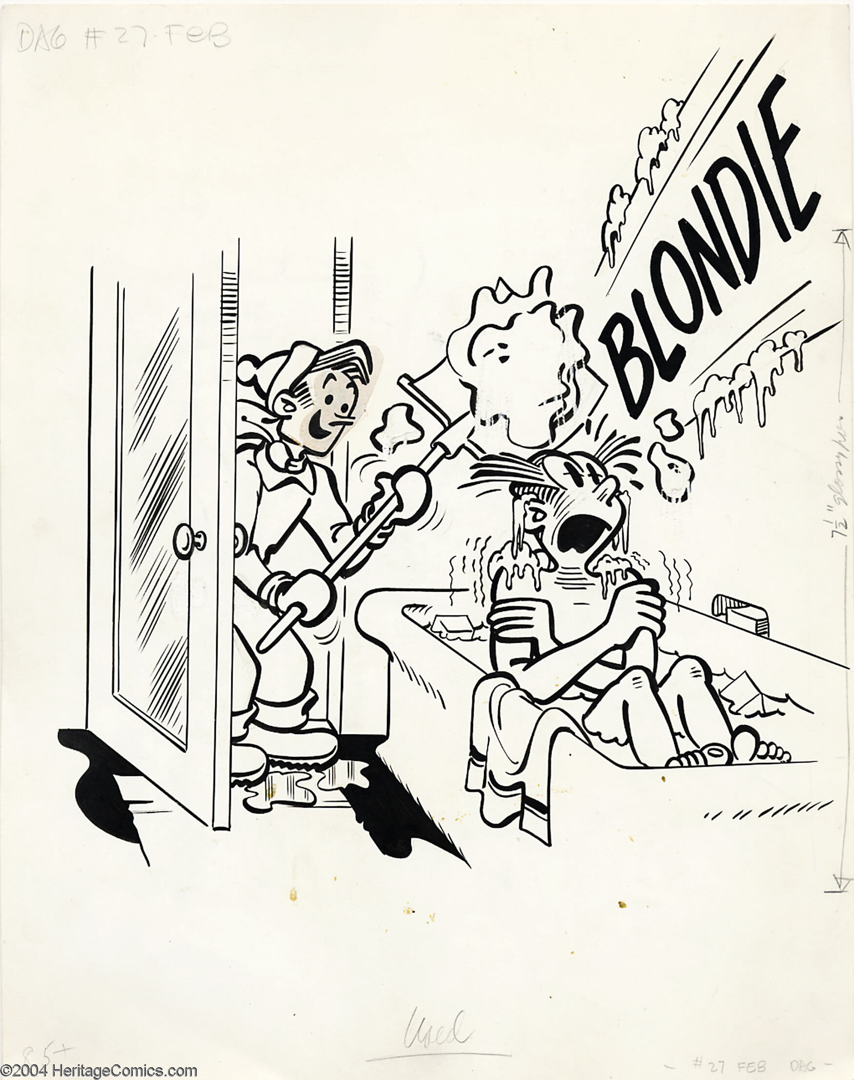 Paul Fung, Jr. (attributed) - Dagwood #27 Cover Original Art | Lot ...