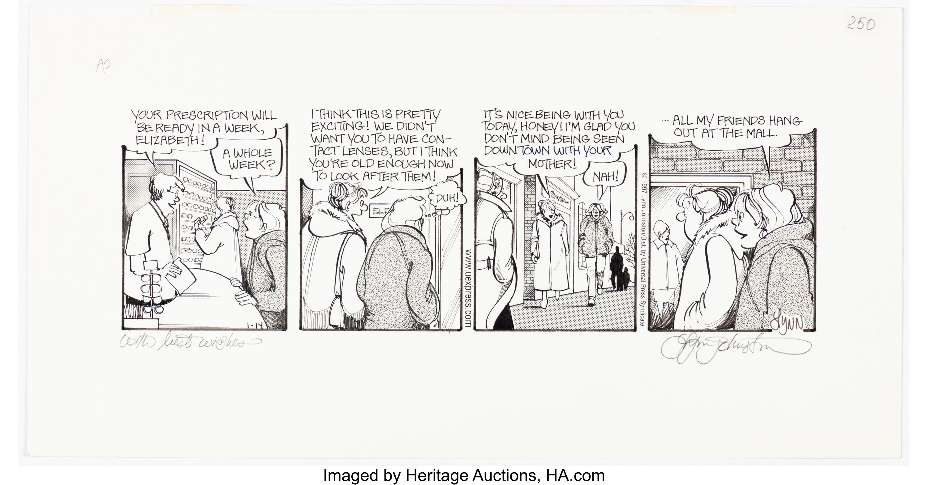 Lynn Johnston For Better or Worse Daily Comic Strip Original Art | Lot ...