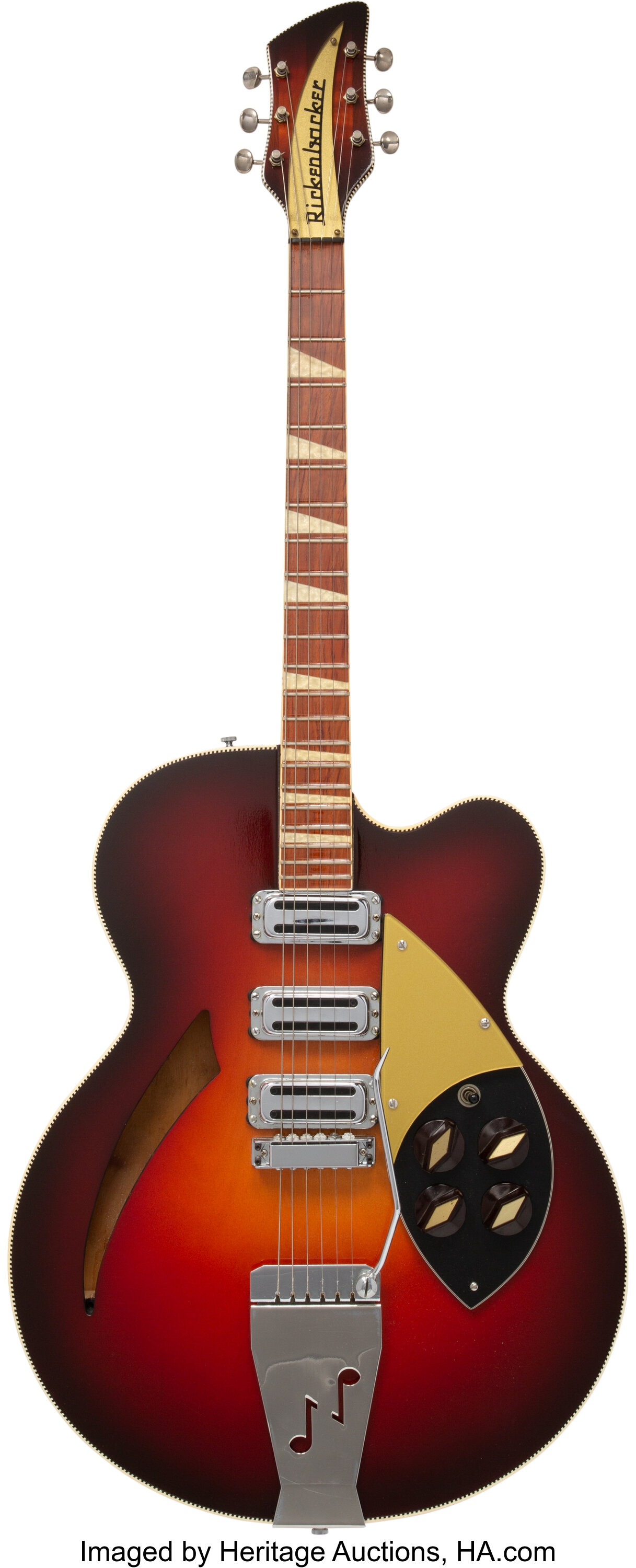 1960 Rickenbacker 375F Fireglo Semi-Hollow Body Electric Guitar, | Lot ...