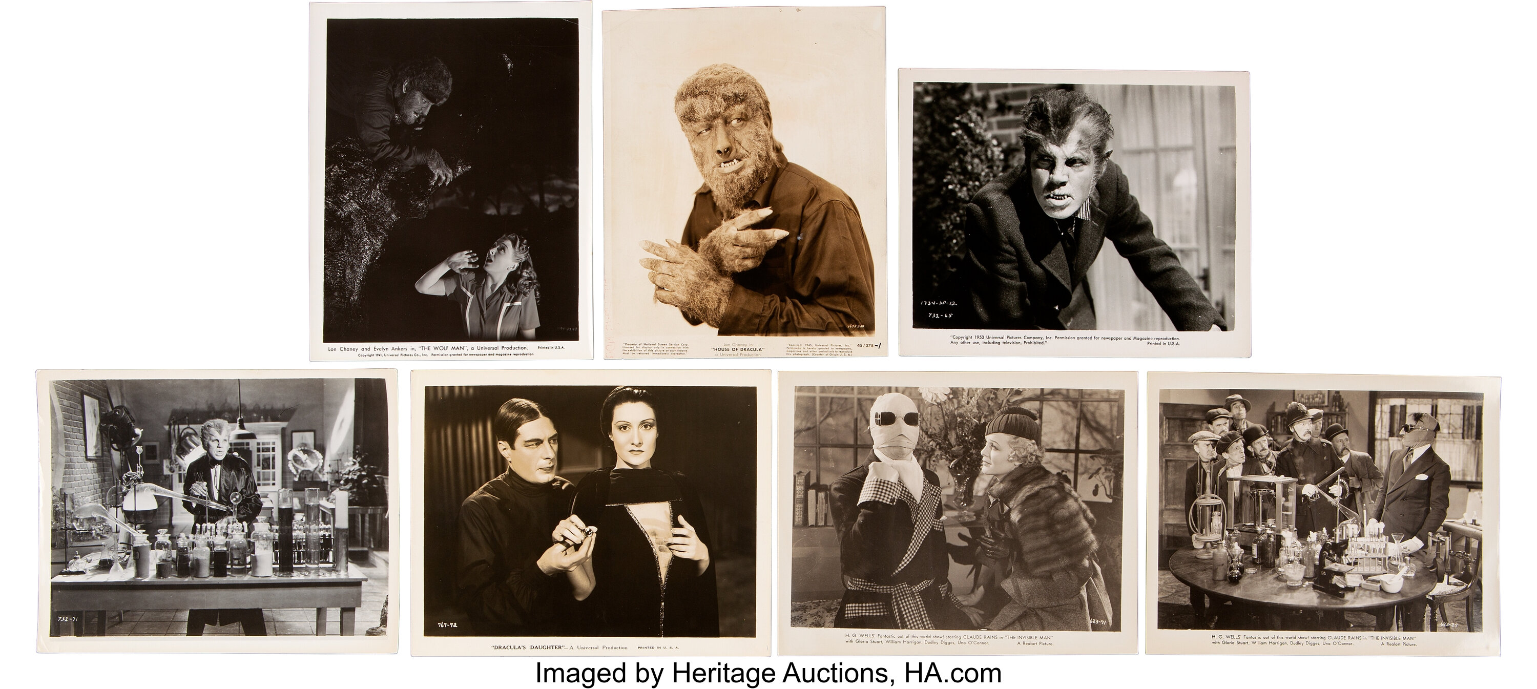 Large Collection of (32) Classic Horror, Frankenstein-Related, Ed | Lot ...