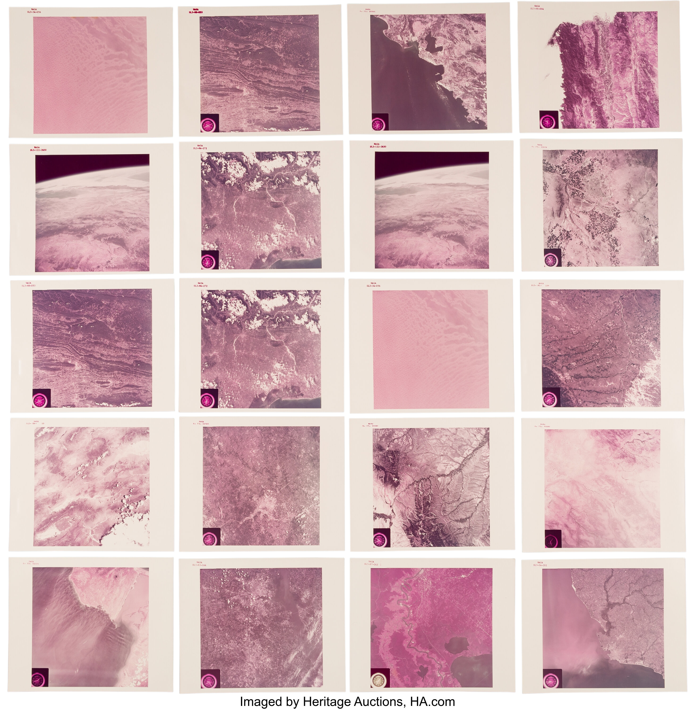 Skylab: Group of Twenty Vintage NASA "Red Number" Color Photos From ...