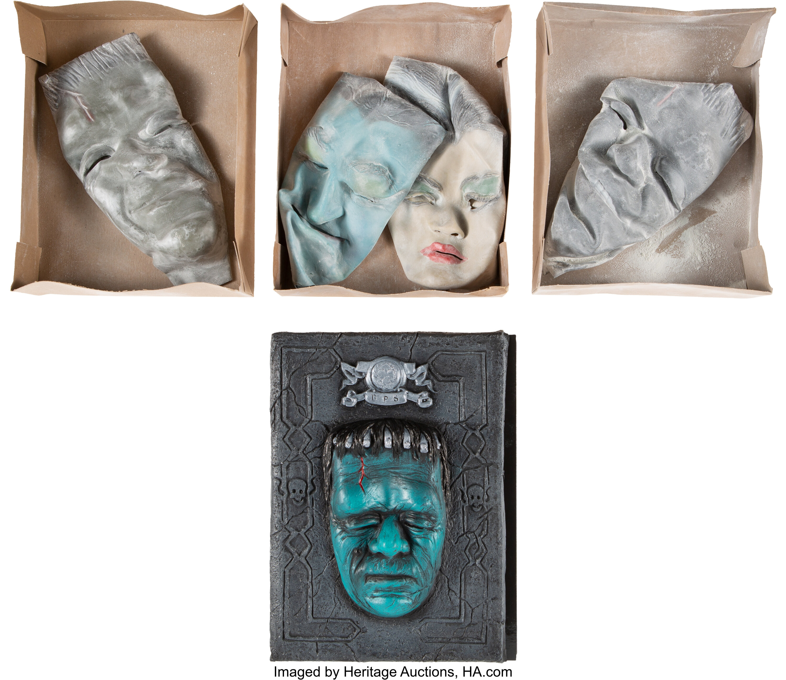 Original Set of (4) Don Post Studios The Munsters Masks Including | Lot ...