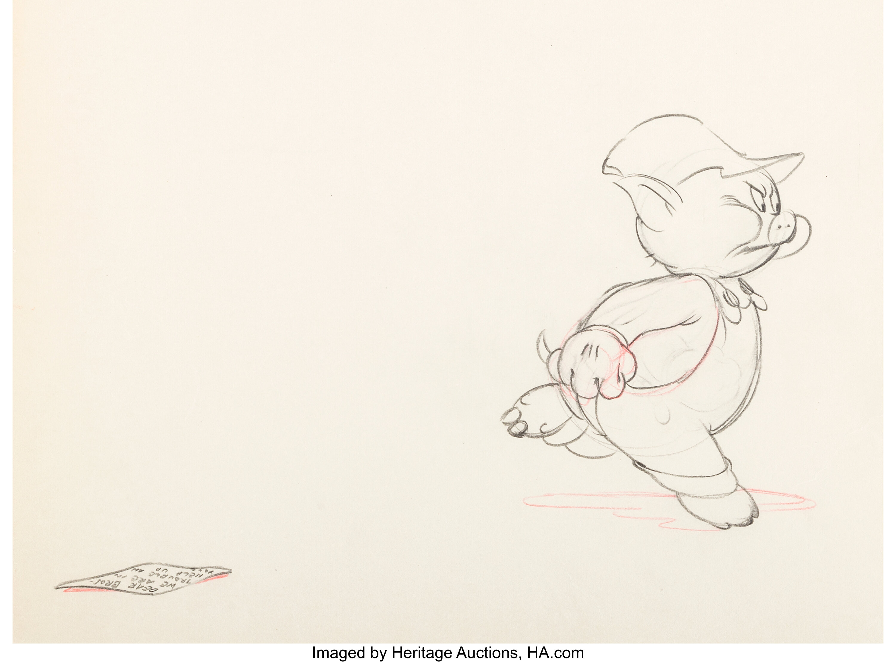 Silly Symphonies The Practical Pig Practical Pig and Letter | Lot ...