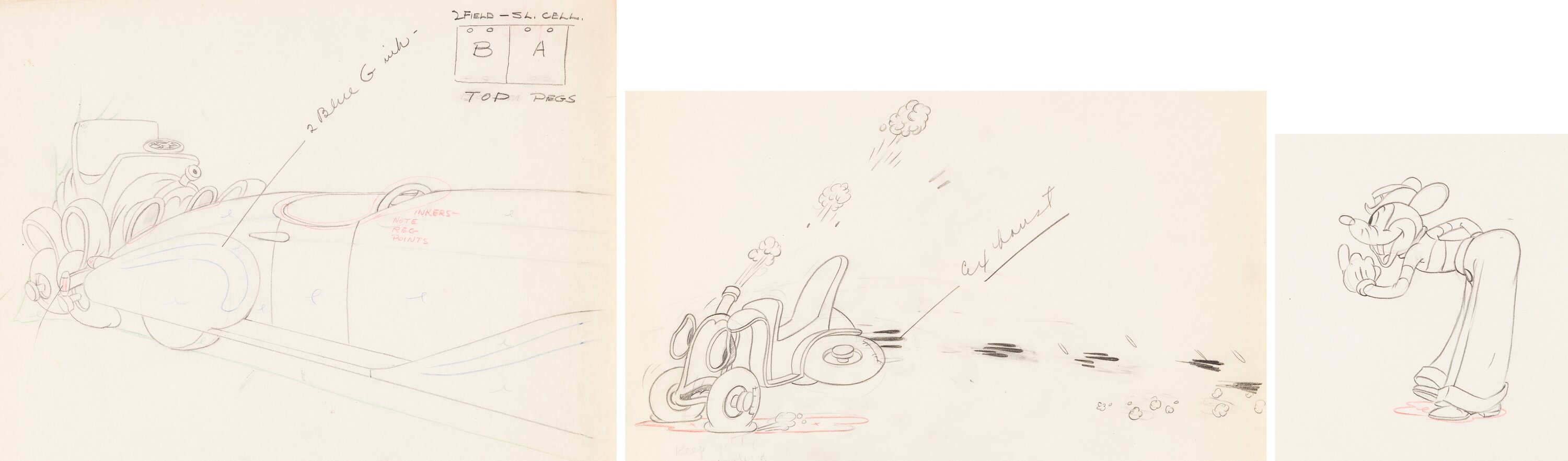 Mickey's Rival Mortimer Mouse, Mortimer's Car, and Roadster | Lot ...