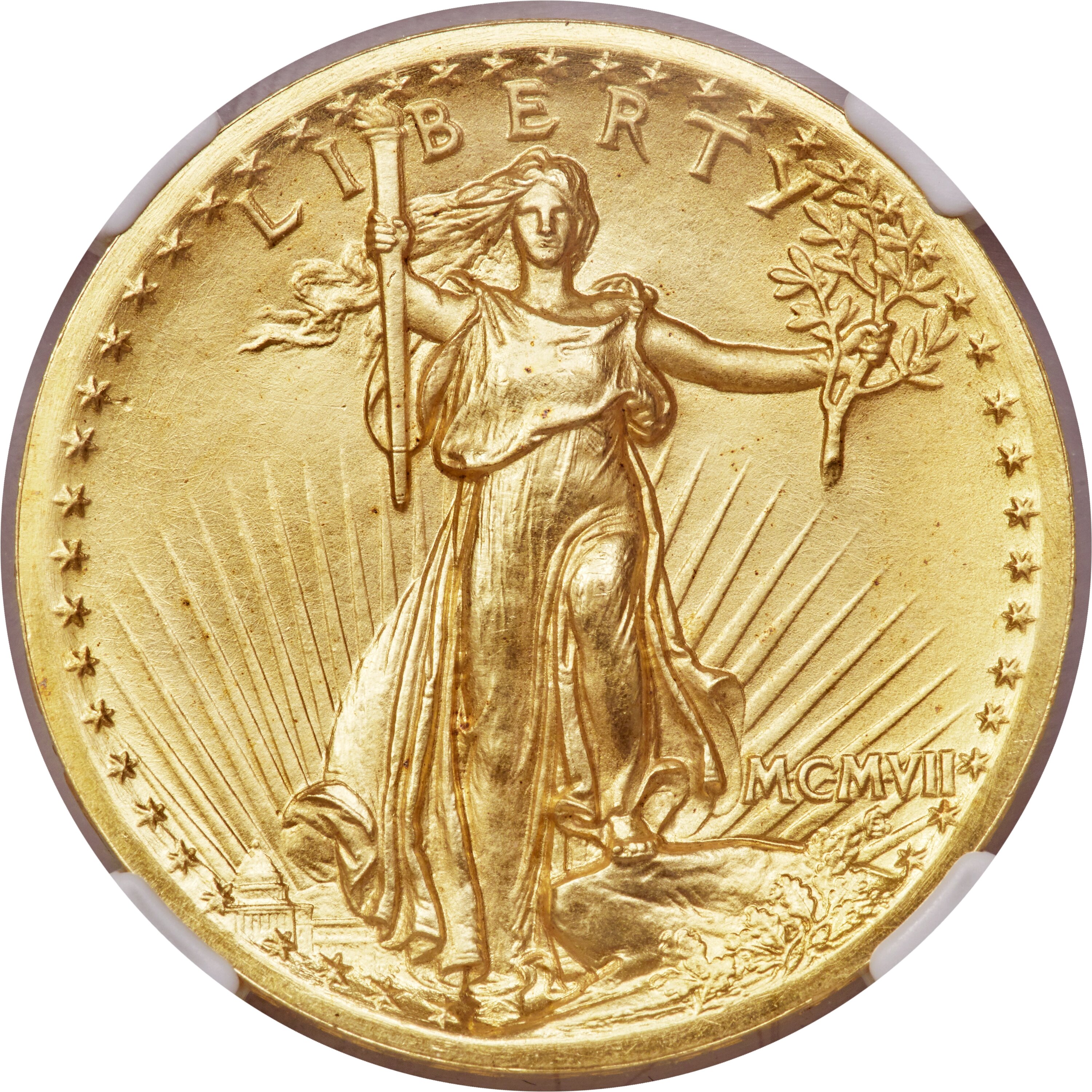 1907 $20 High Relief PR66 NGC.... Proof High Relief Double Eagles | Lot ...