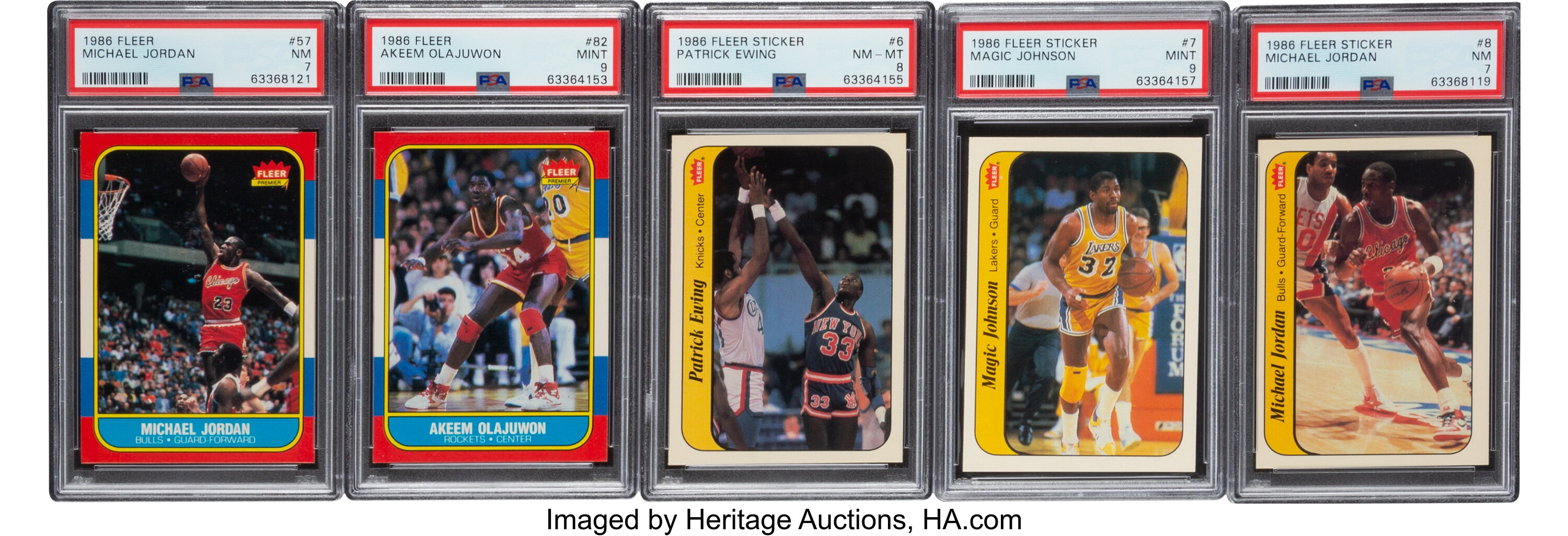 1986 Fleer Basketball Cards & Stickers Complete Set (132+11) With | Lot ...