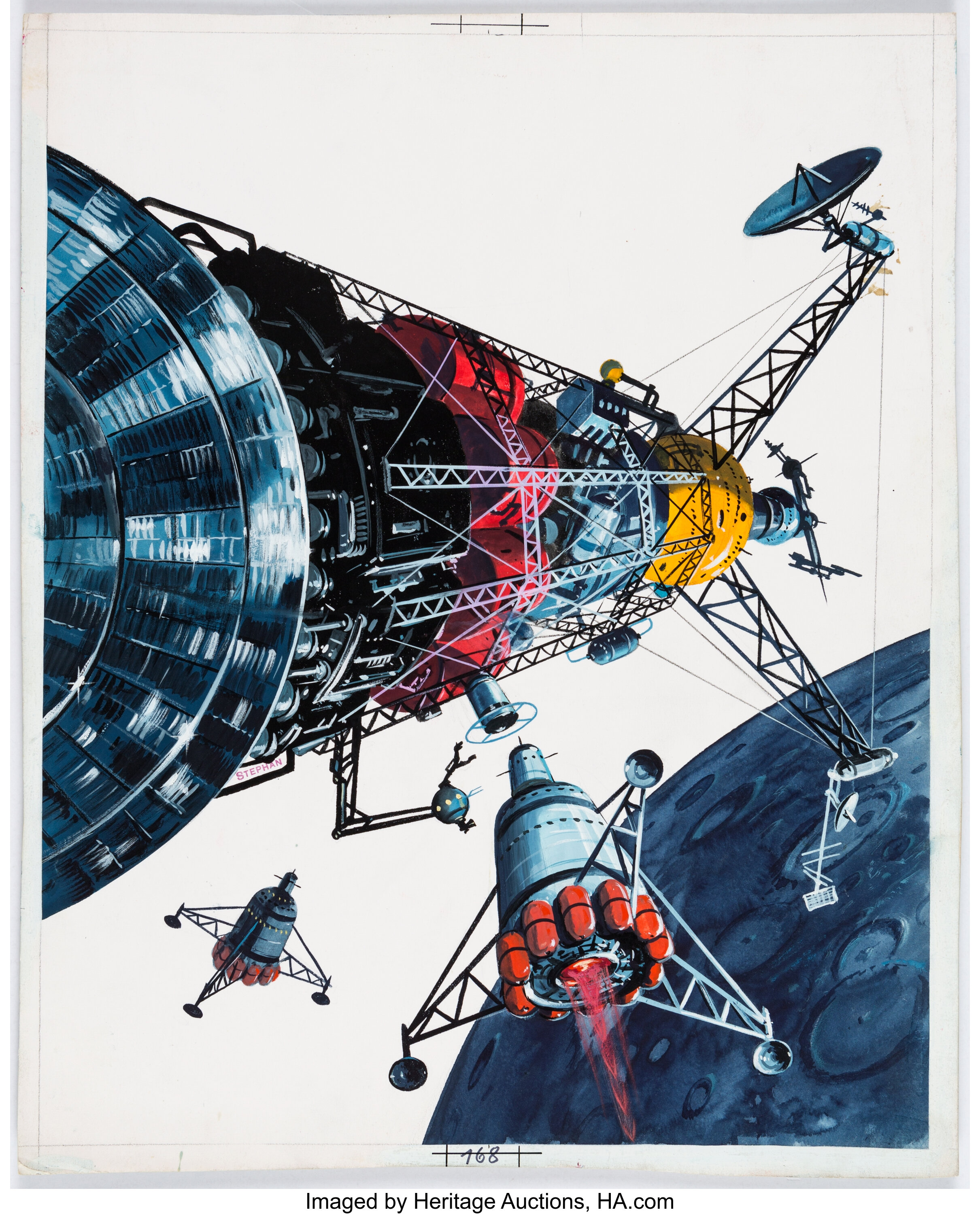 Karl Stephan Terra Extra #168 Cover Painting Original Art (Arthur | Lot ...