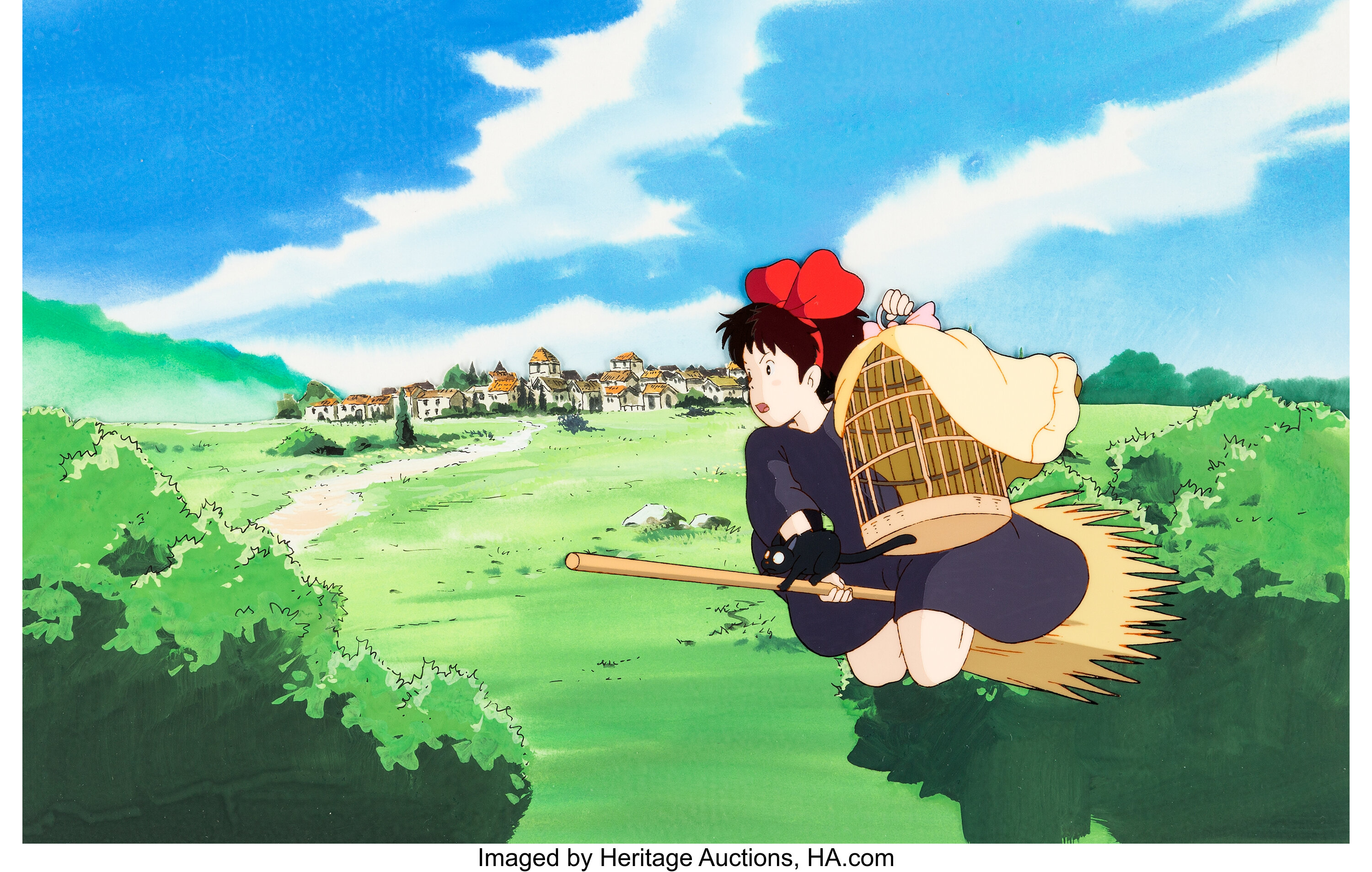 Kiki's Delivery Service Kiki and Jiji Production Cel with | Lot #17165 ...
