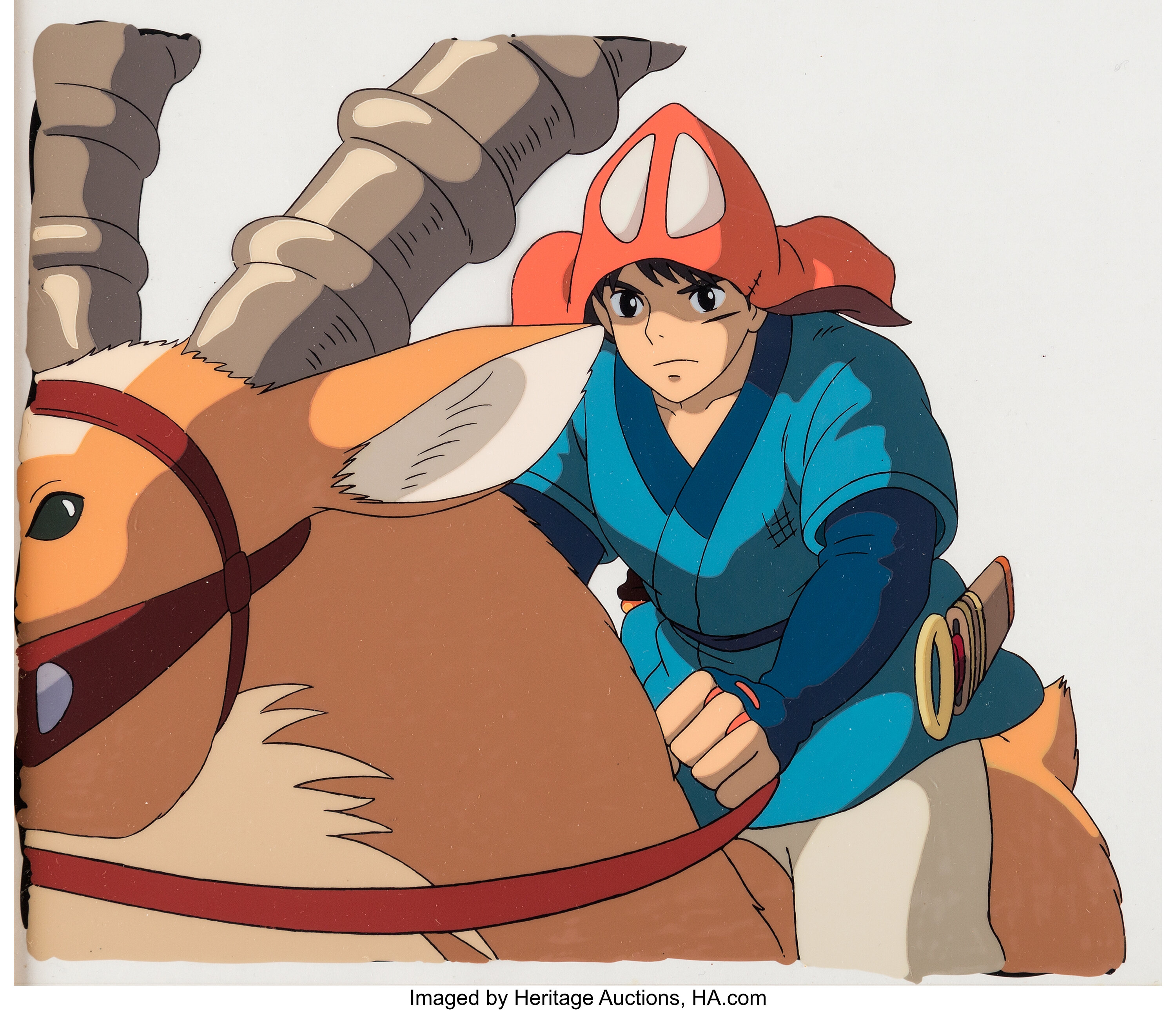 Princess Mononoke Ashitaka and Yakul Production Cel (Studio Ghibli ...
