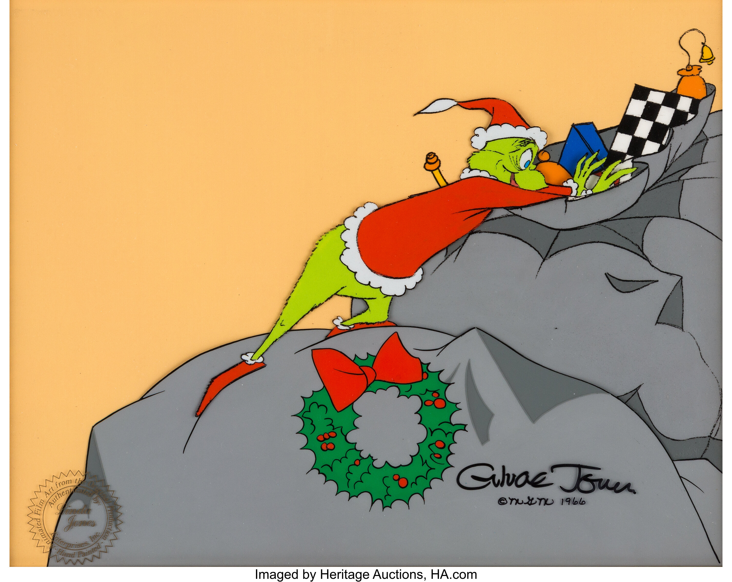 Dr. Seuss' How the Grinch Stole Christmas "Blue-Eyed-Grinch" | Lot ...