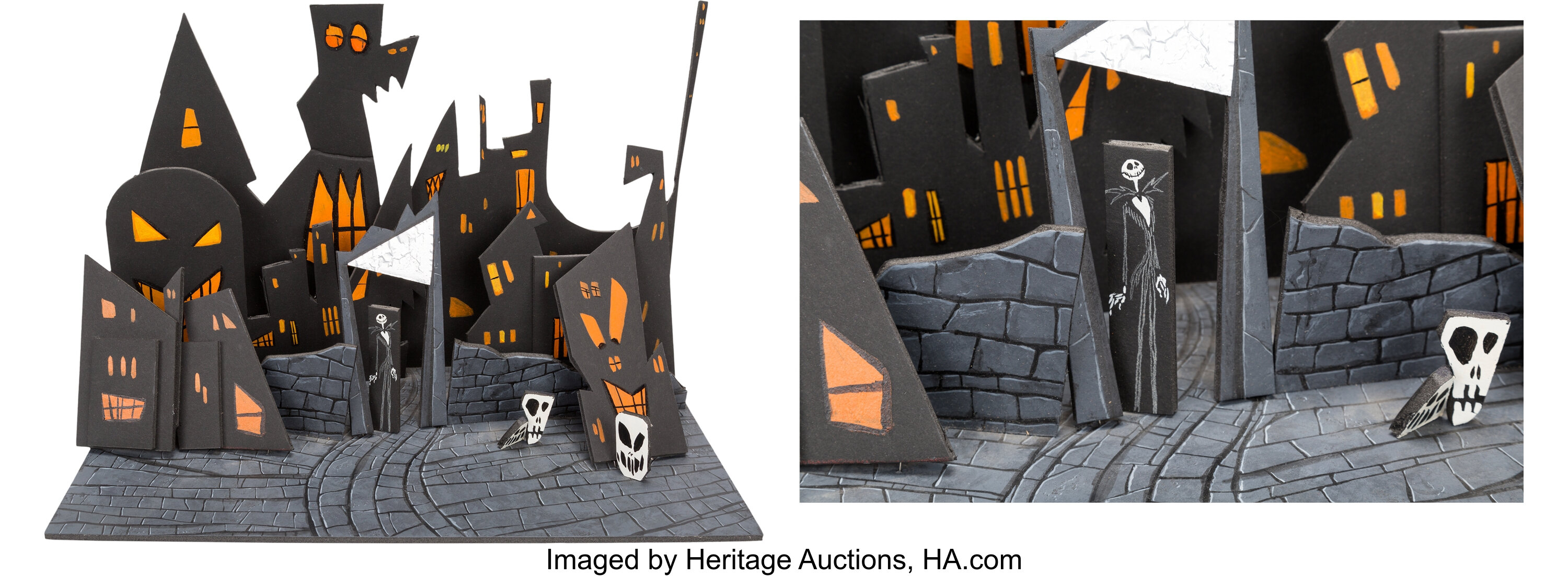 Tim Burton's The Nightmare Before Christmas Halloween Town | Lot #16084 ...