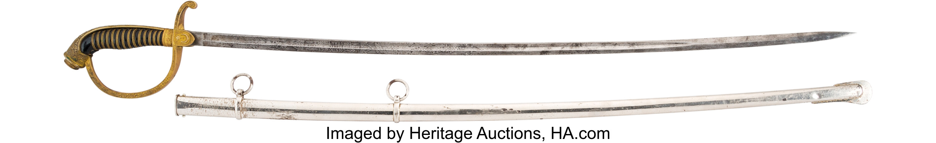 Exceptional German WKC Made WWI Era Turkish Officers' Cavalry | Lot ...