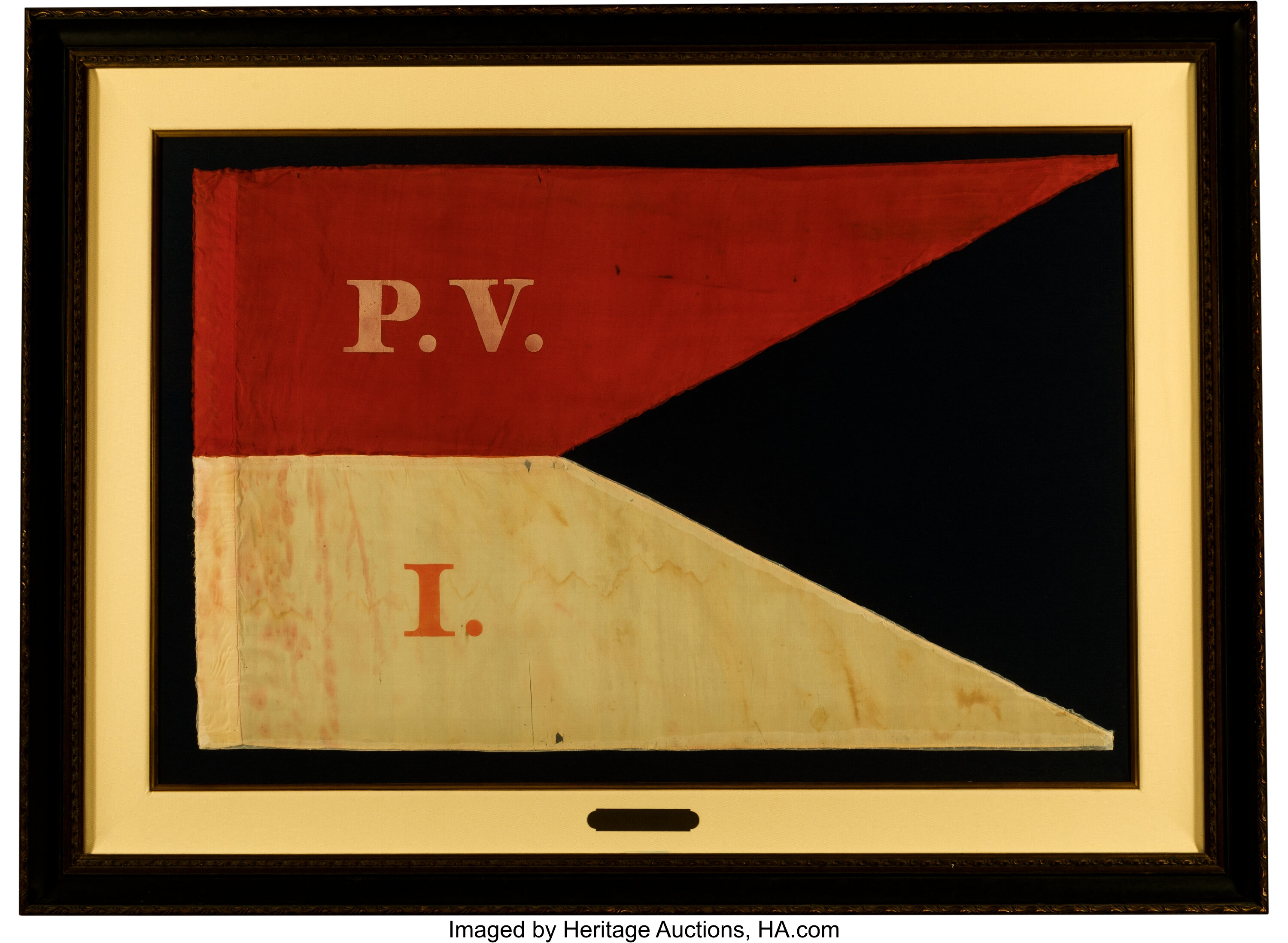 1861 Horstmann Contract, Company Level Guidon as Provided to the | Lot ...