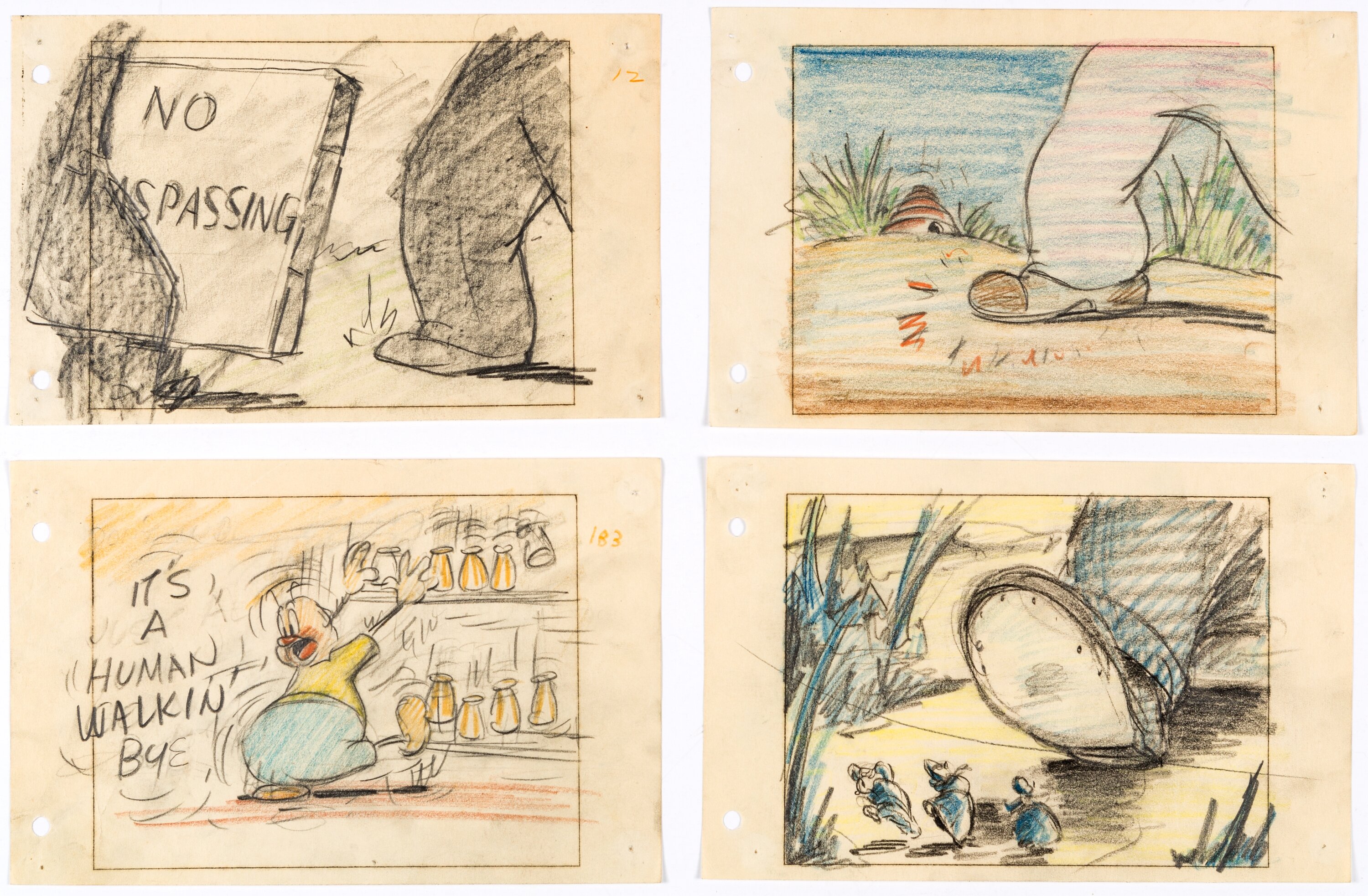 Hoppity Goes to Town aka Mr. Bugs Goes to Town Storyboard Group of ...