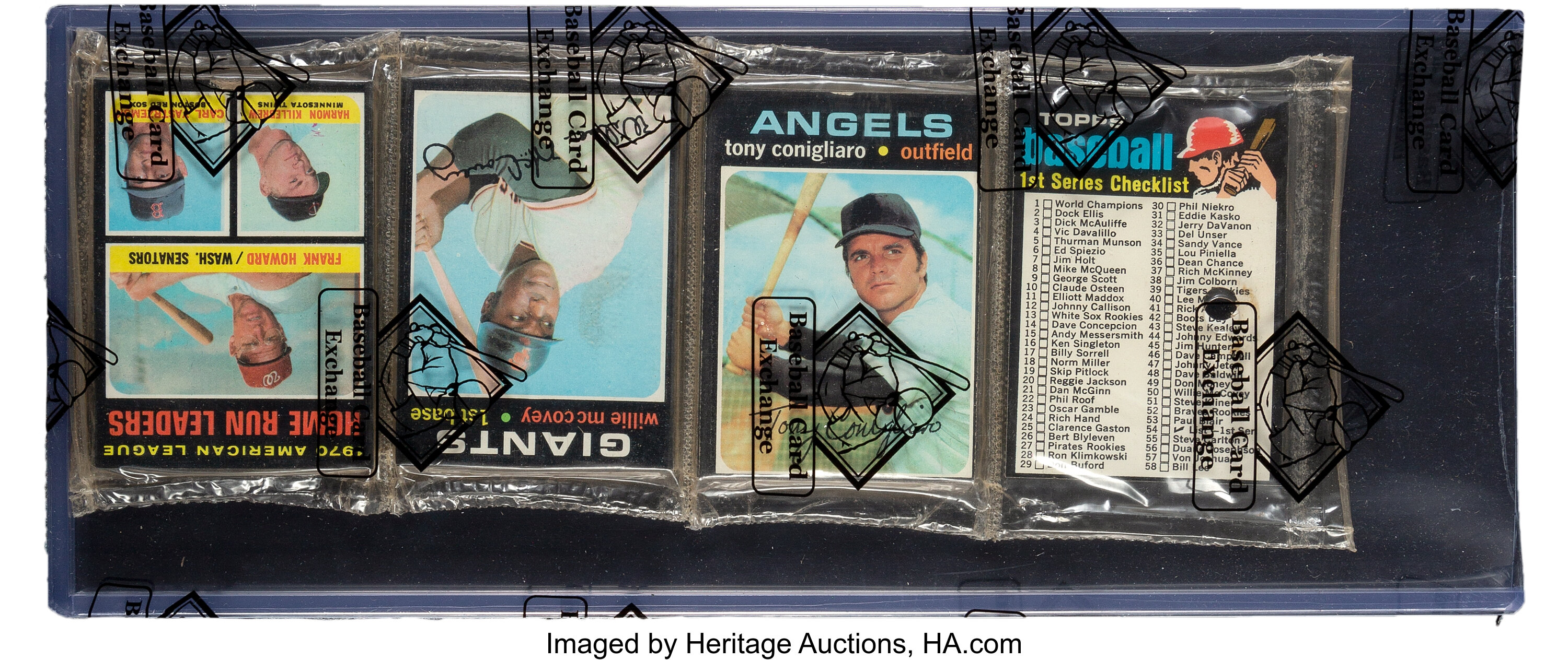 1971 Topps Baseball (1st Series) Unopened Rack Pack. ... Baseball | Lot ...