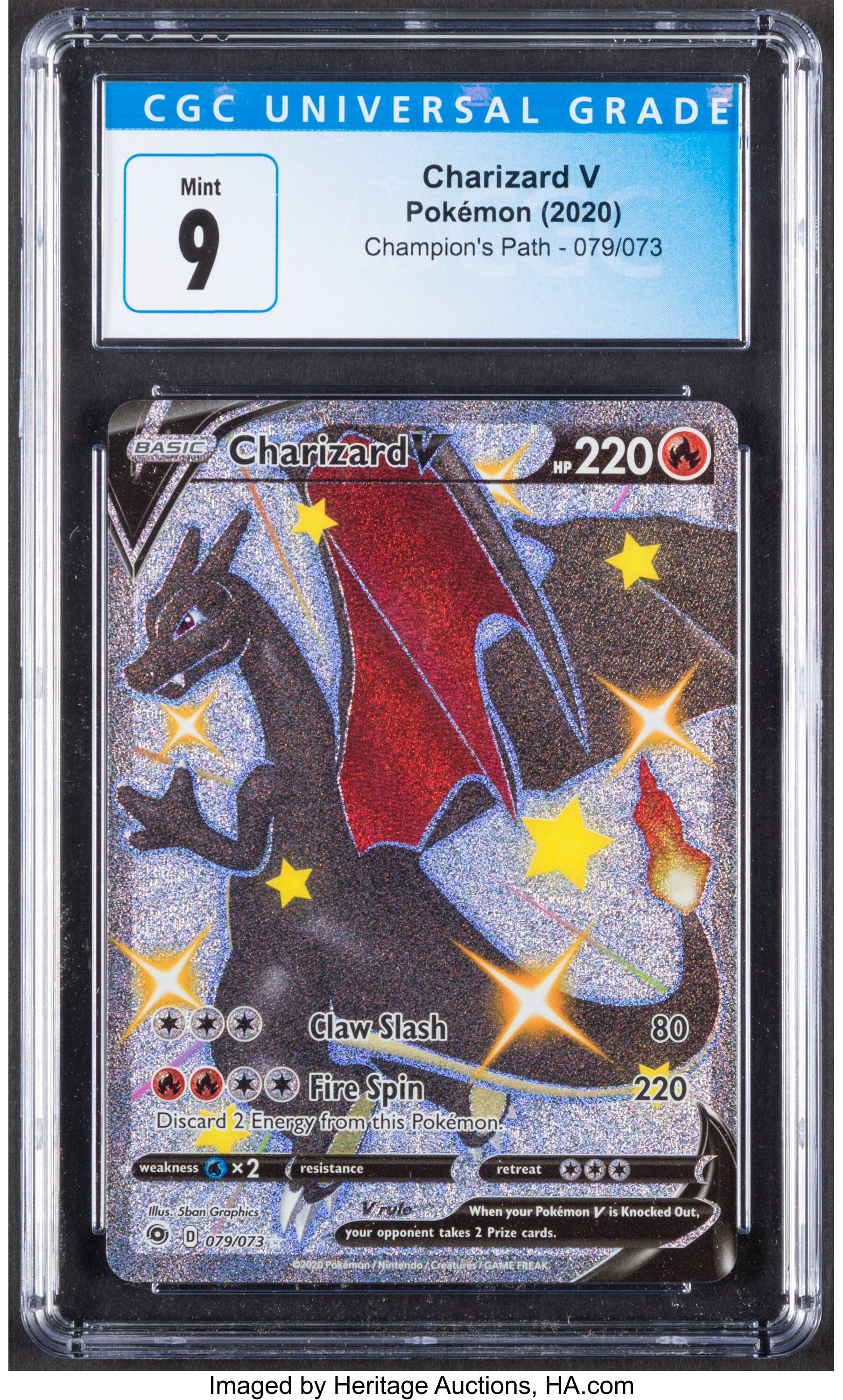 Pokémon Charizard V #79 Champion's Path Set Trading Card (Pokémon ...