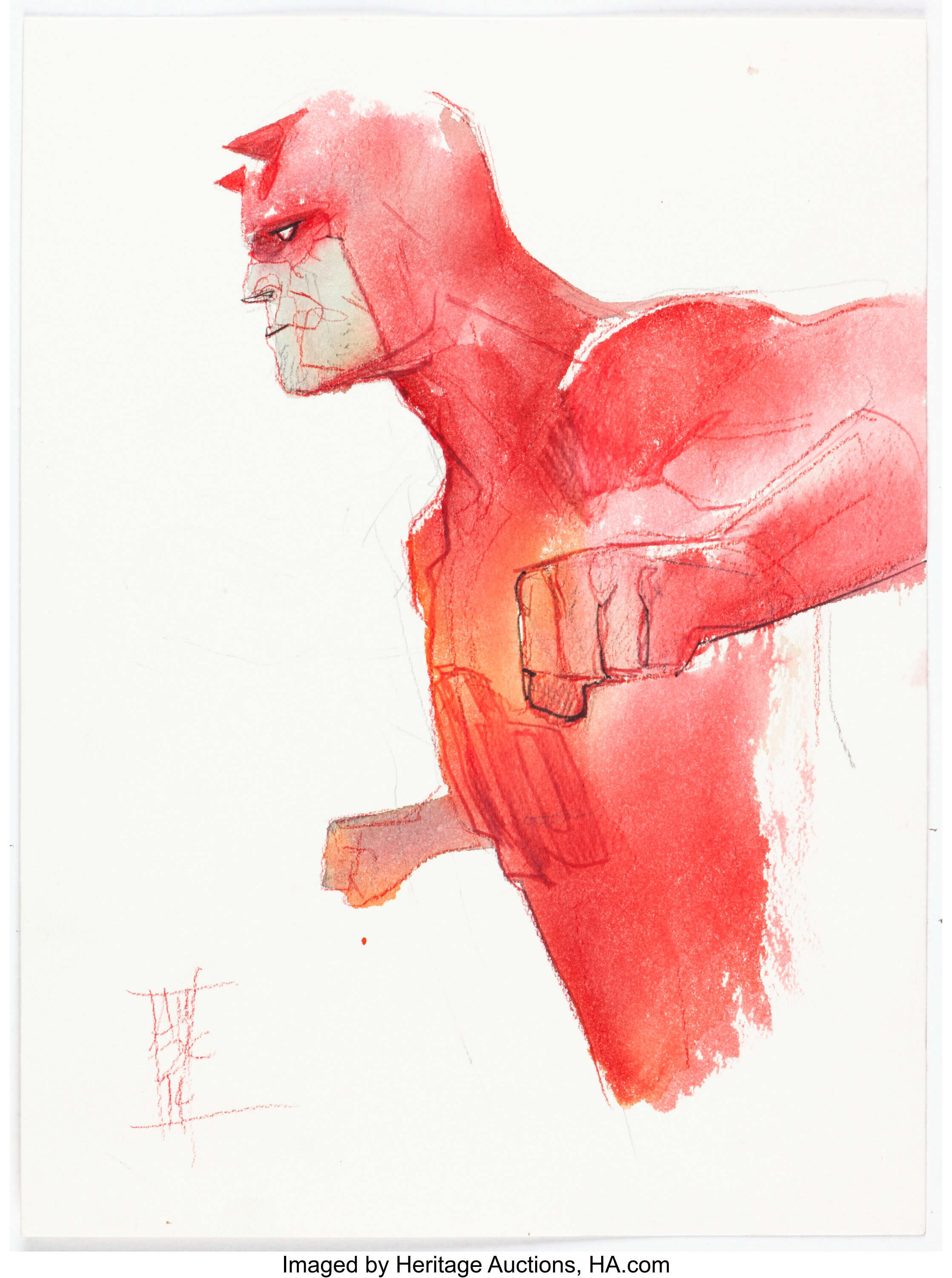 Alex Maleev - Daredevil Illustration Original Art (2014).... | Lot ...