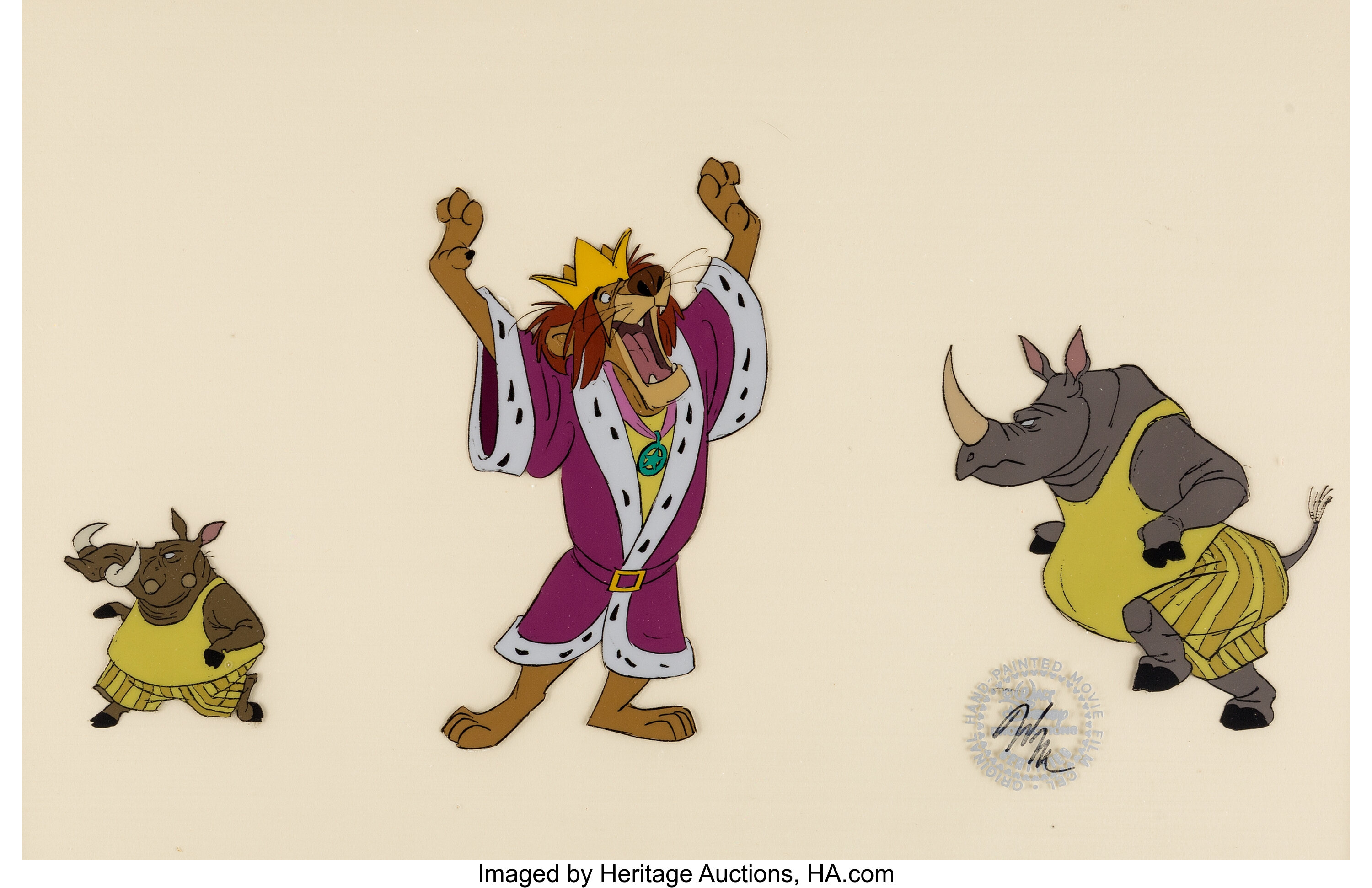 Bedknobs and Broomsticks King Leonidas Production Cel (Walt Disney ...