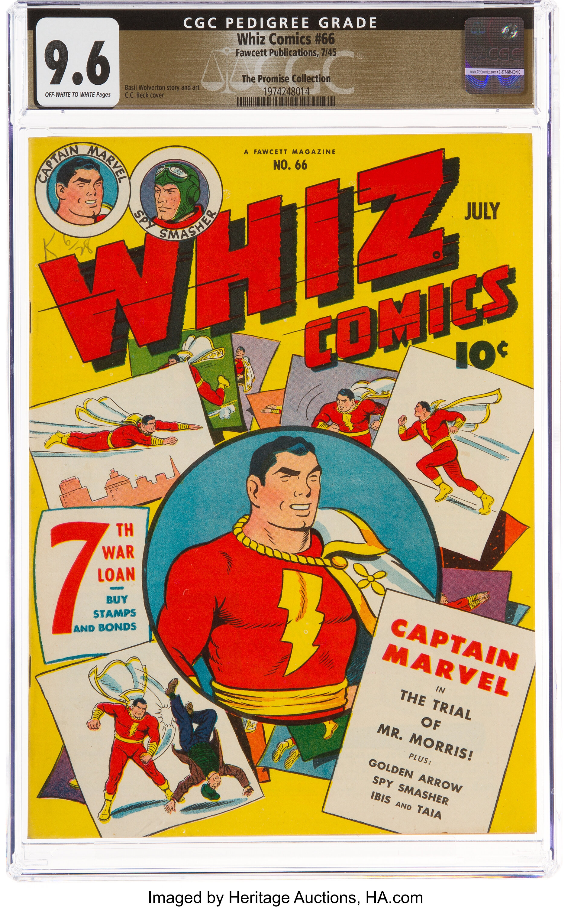 How Much Is Whiz Comics #66 Worth? Browse Comic Prices | Heritage Auctions