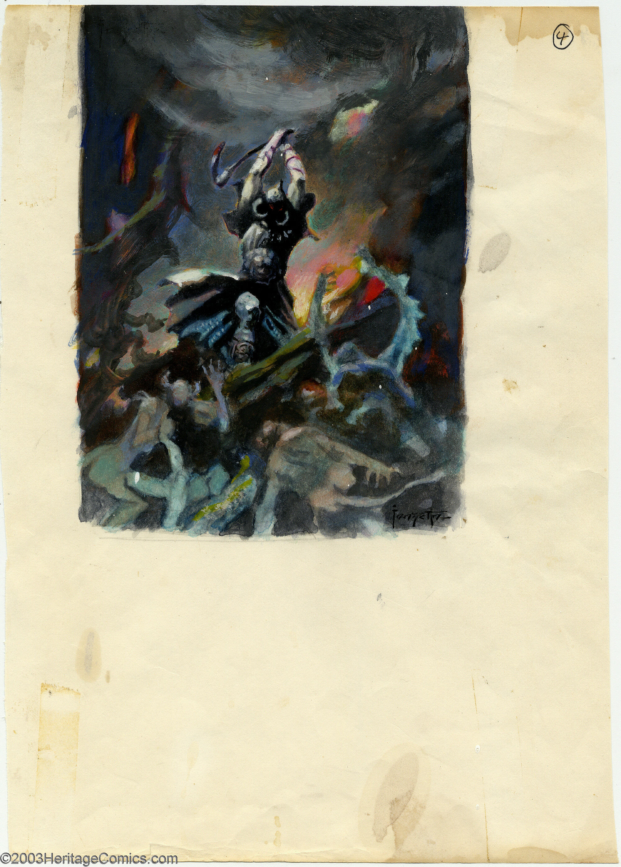 Frank Frazetta - Original Preliminary Sketch for Death Dealer #3 | Lot ...