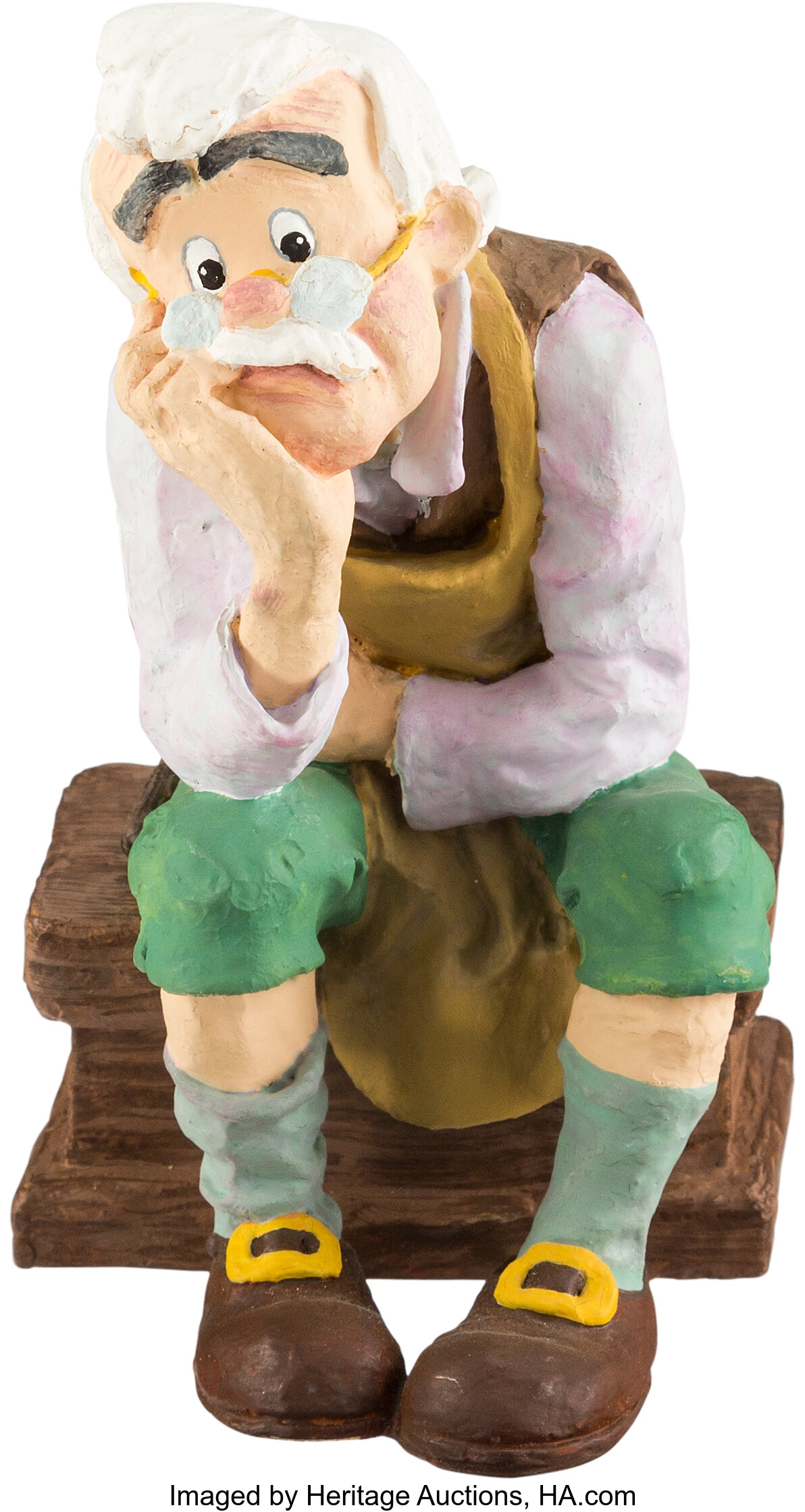 Pinocchio Geppetto Reproduction Maquette (Walt Disney, c. | Lot #16036 ...