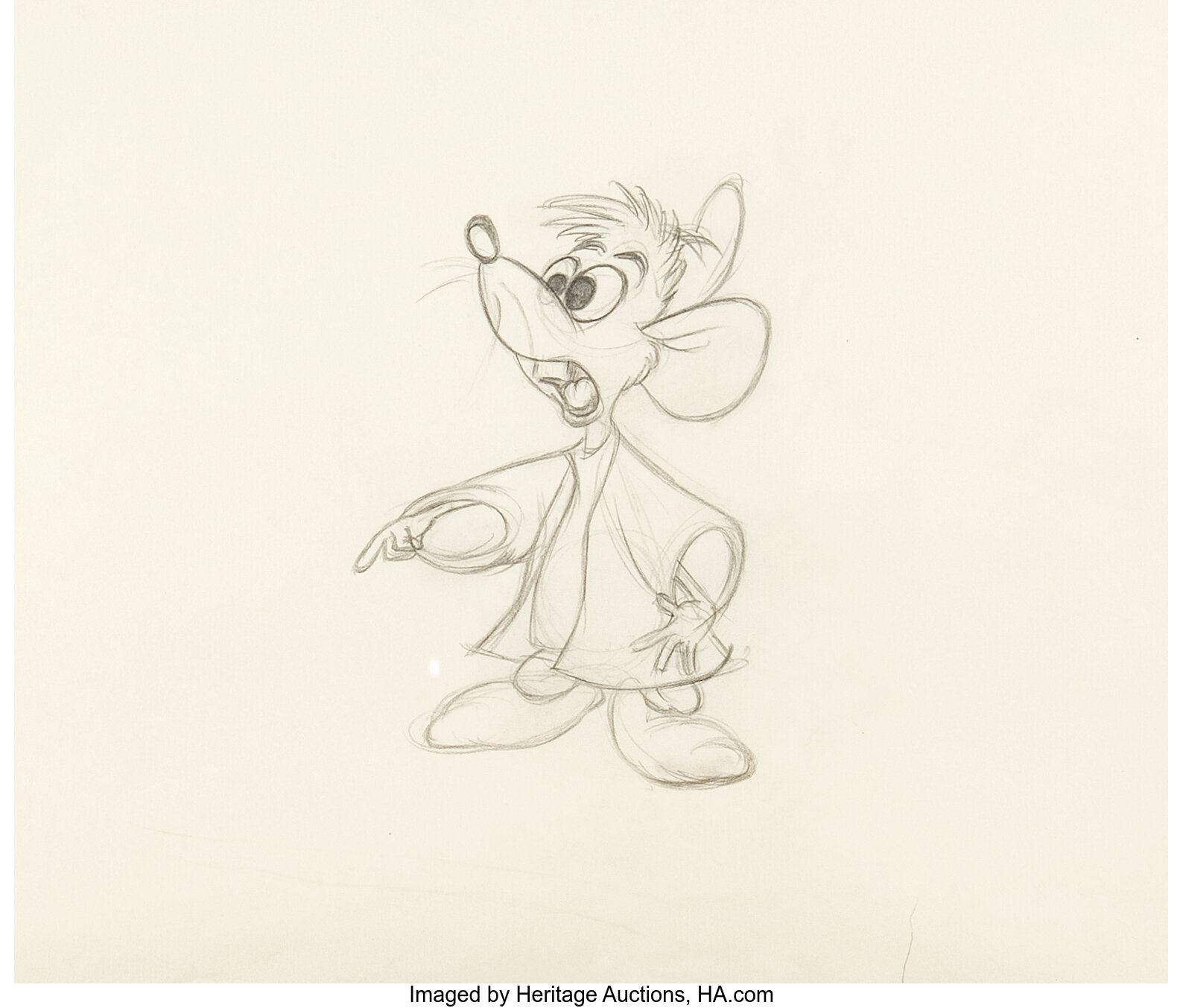 Cinderella Jaq Animation Drawing (Walt Disney, 1950).... Animation ...