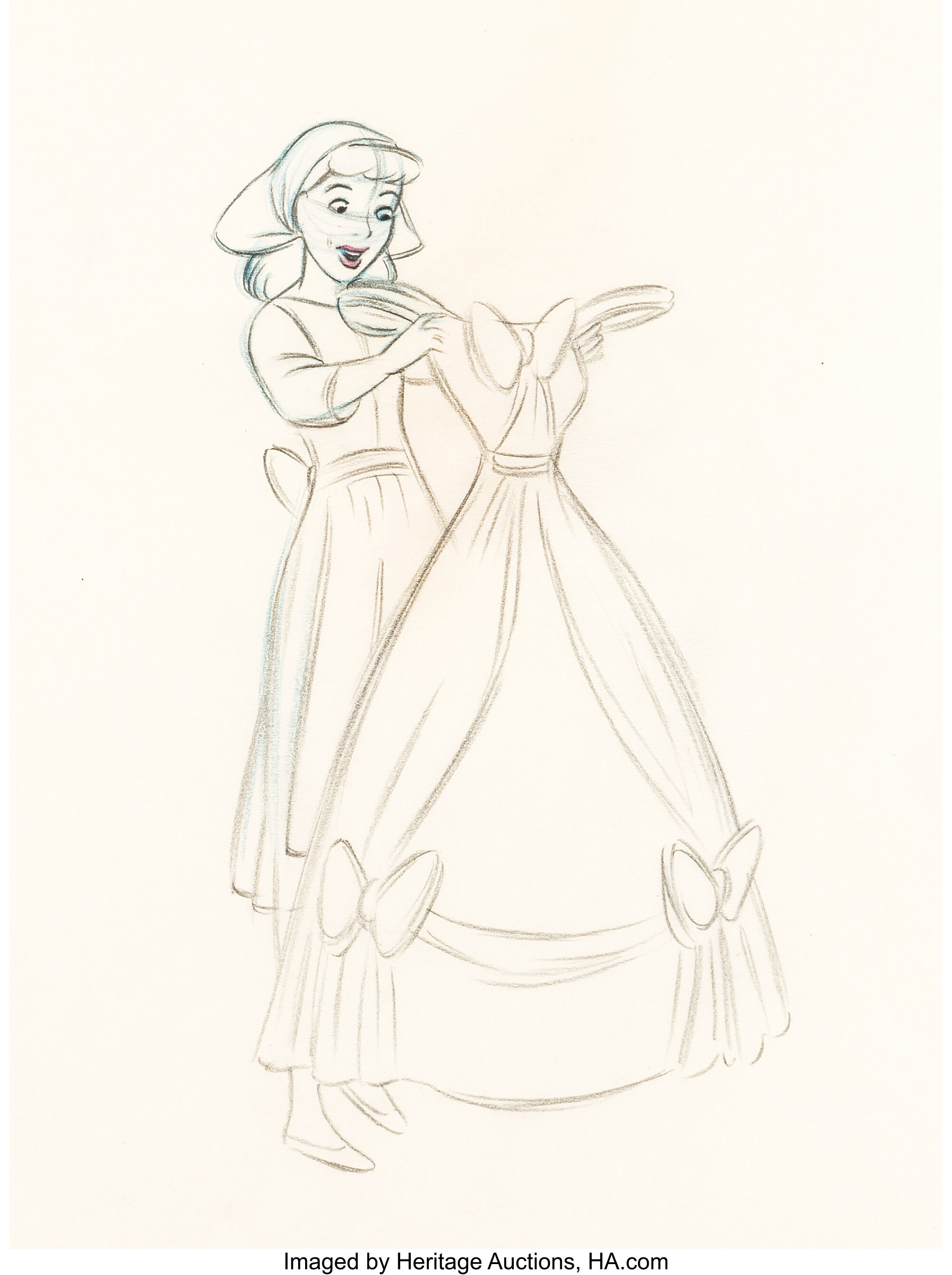 Cinderella Cinderella Animation Drawing (Walt Disney, 1950).... | Lot ...