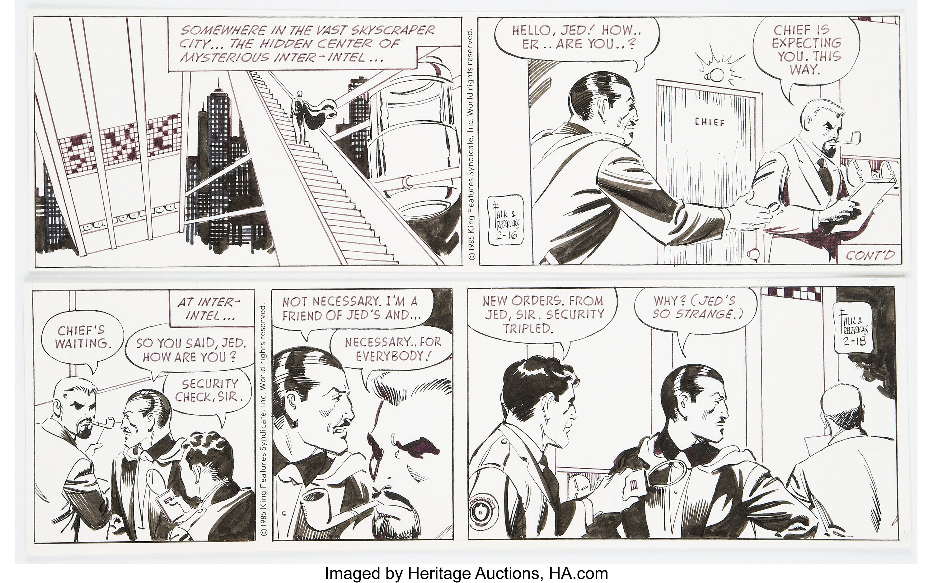 Fred Fredericks Mandrake the Magician Daily Comic Strip Original | Lot ...