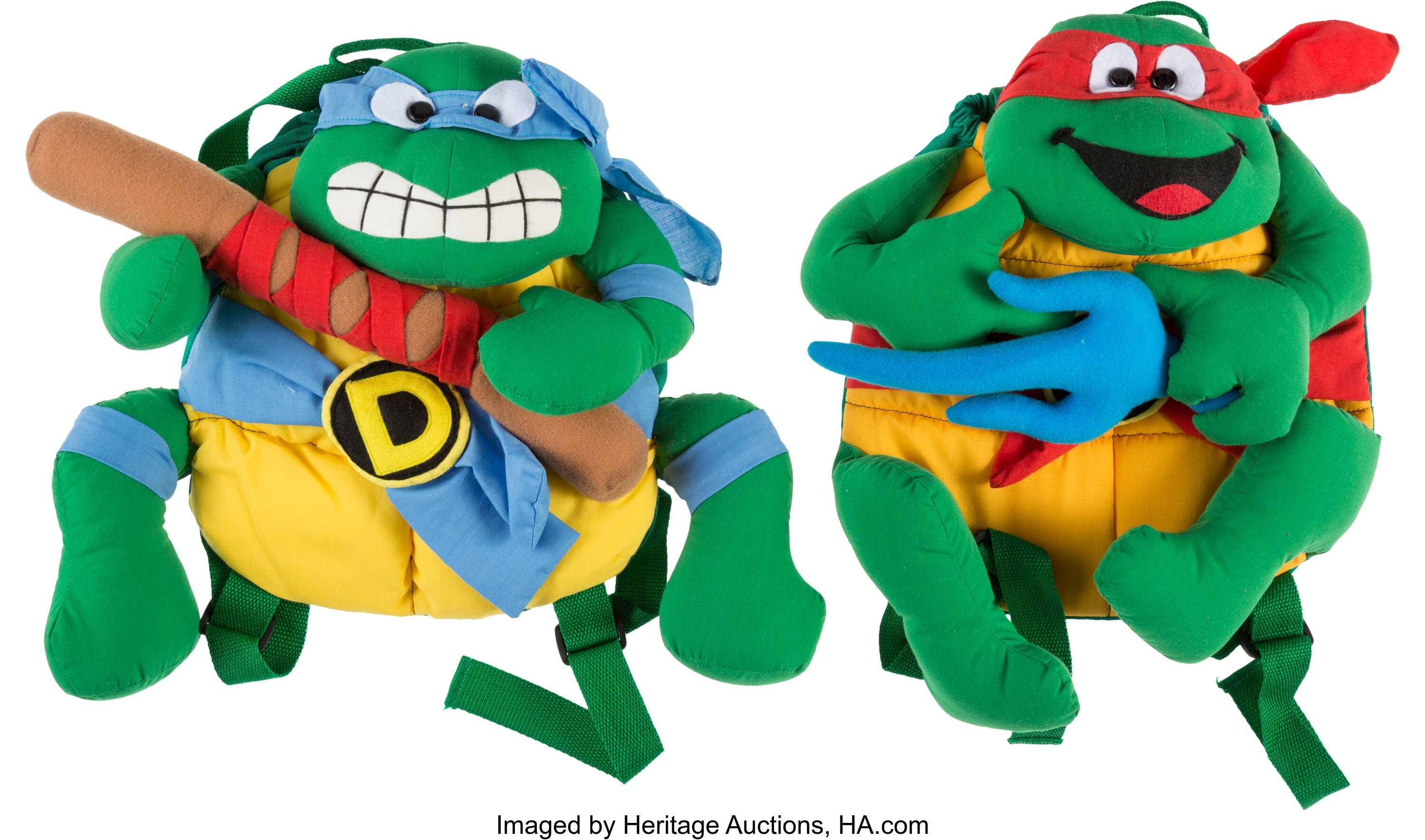 Teenage Mutant Ninja Turtles - Prototype Plush Backpacks of Raphael ...