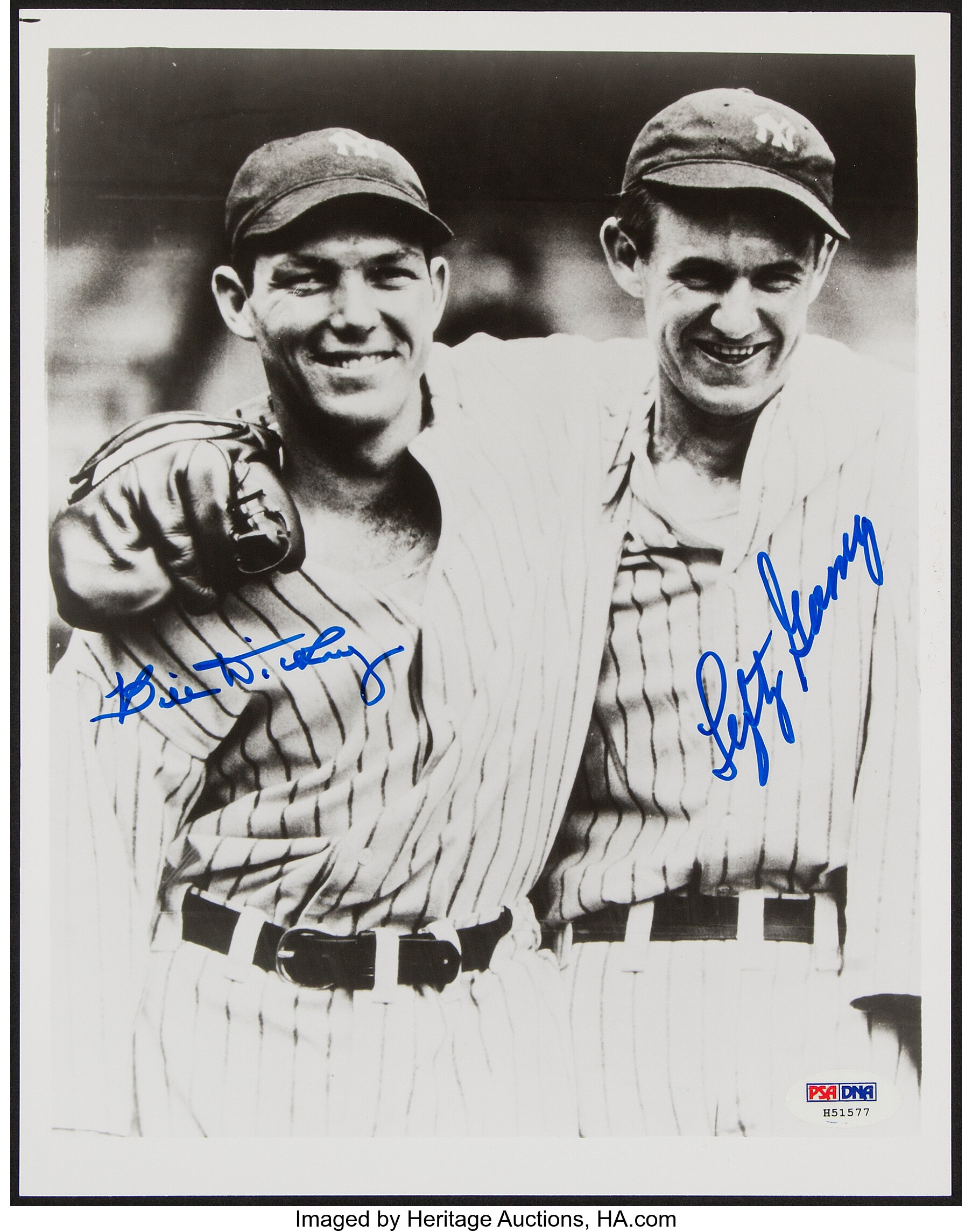 Bill Dickey & Lefty Gomez Dual-Signed Photograph. ... Autographs | Lot ...
