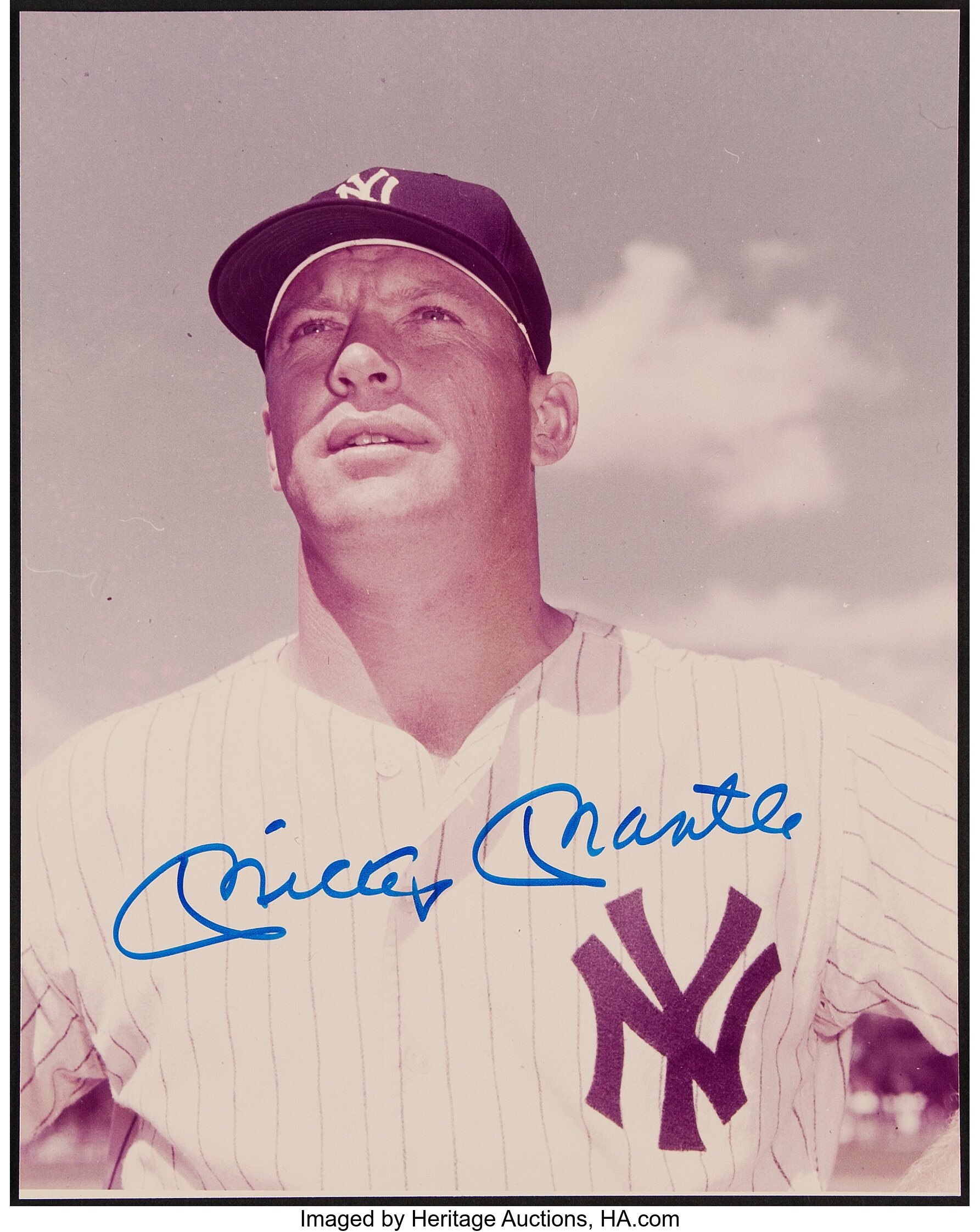 Mickey Mantle Signed Photograph. ... Autographs Photos | Lot #43368 ...
