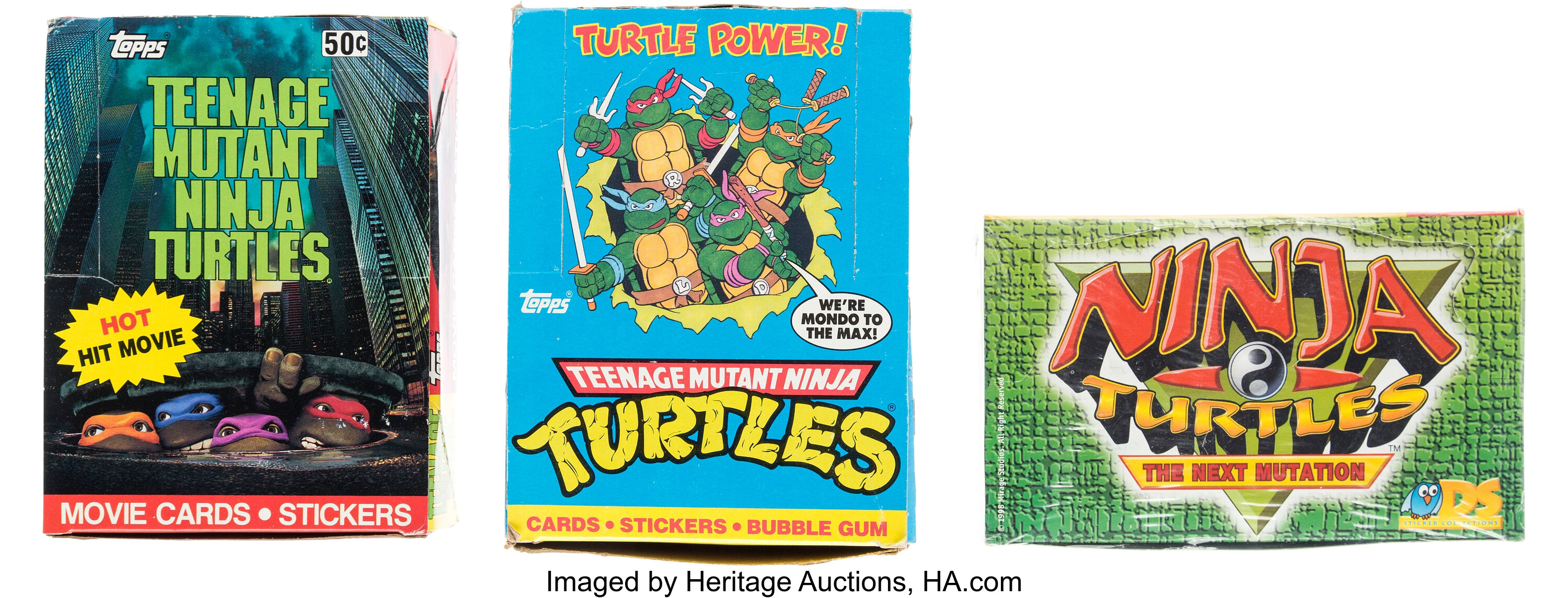 Teenage Mutant Ninja Turtles - TMNT Trading Card Boxes Group of 3 | Lot ...