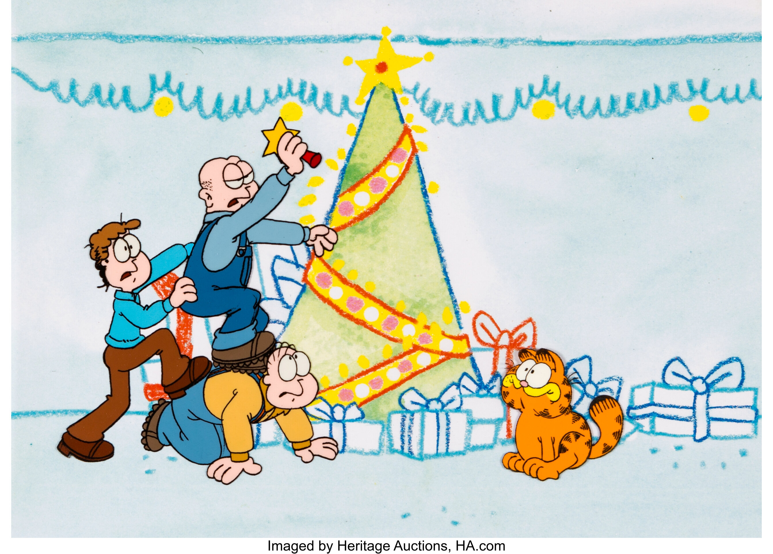 A Garfield Christmas Special Garfield and the Arbuckle Family | Lot ...