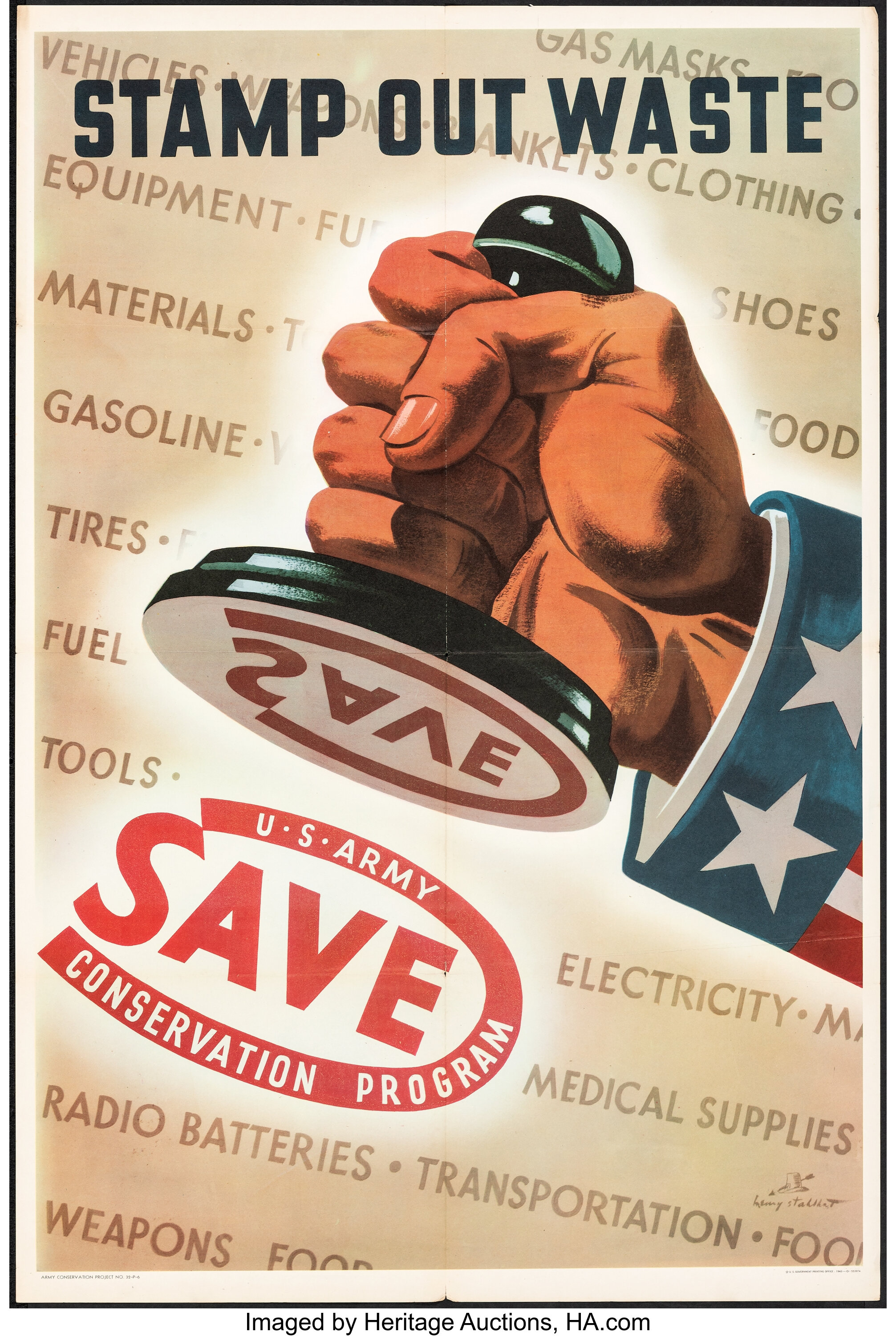 World War II Propaganda (U.S. Government Printing Office, 1943). | Lot ...
