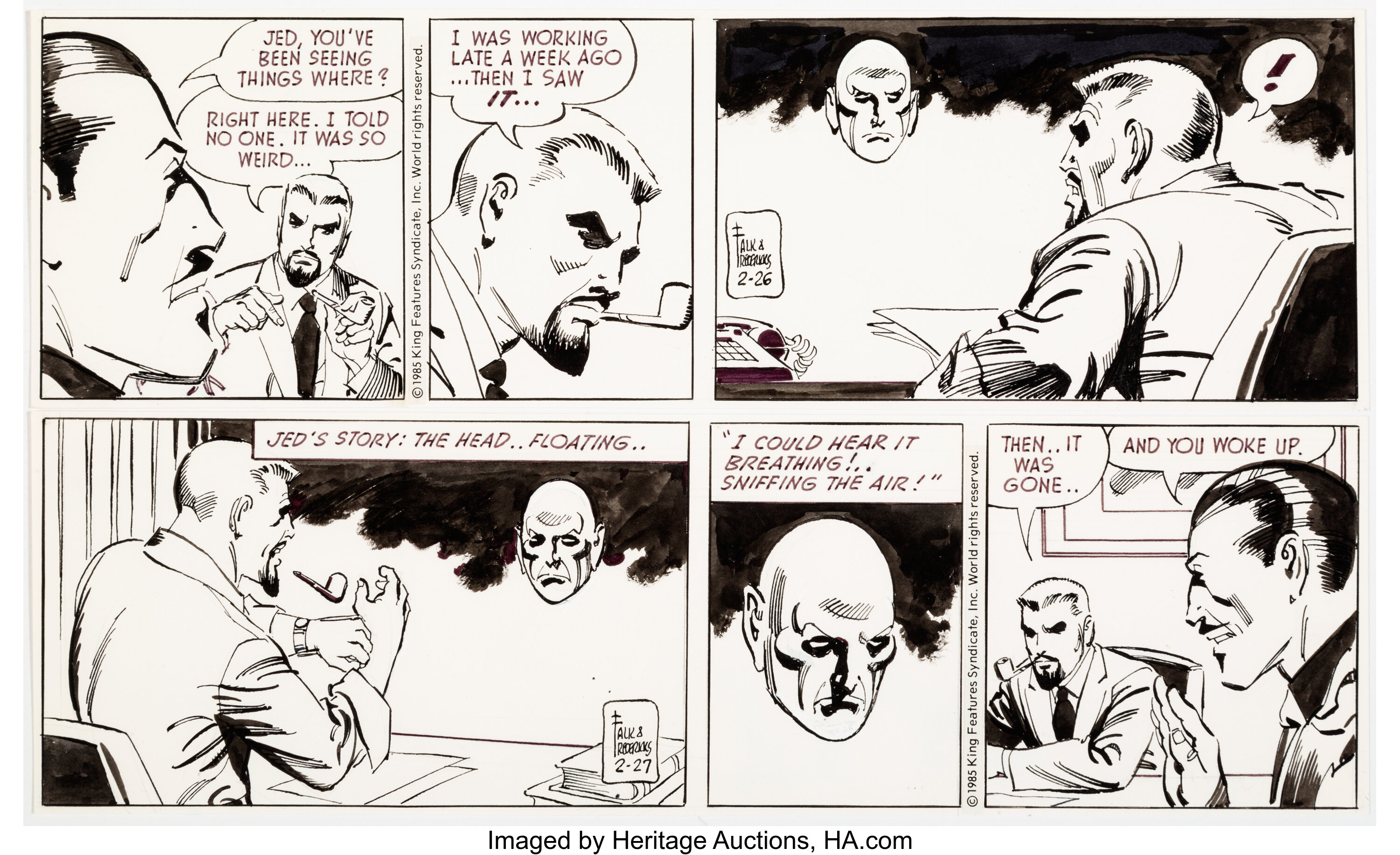 Fred Fredericks Mandrake the Magician Consecutive Daily Comic | Lot ...
