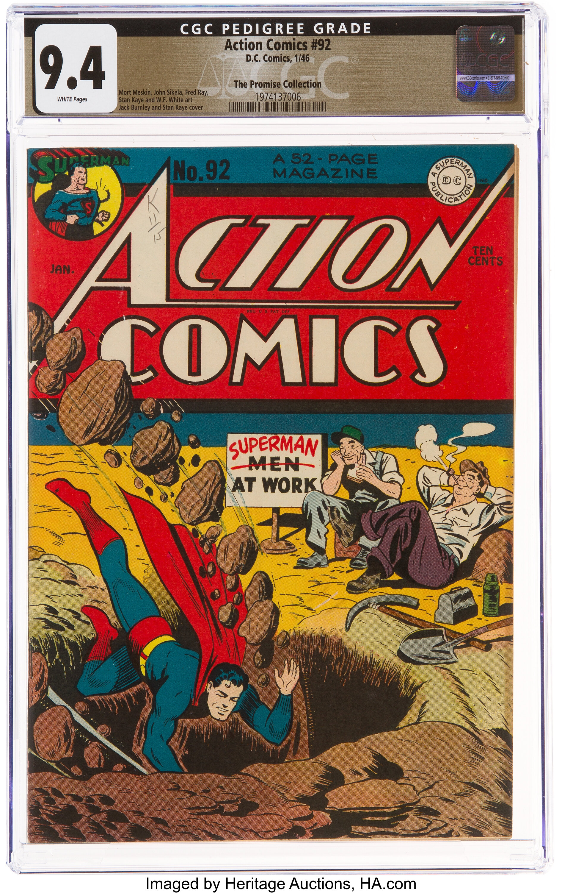 How Much Is Action Comics #92 Worth? Browse Comic Prices | Heritage ...
