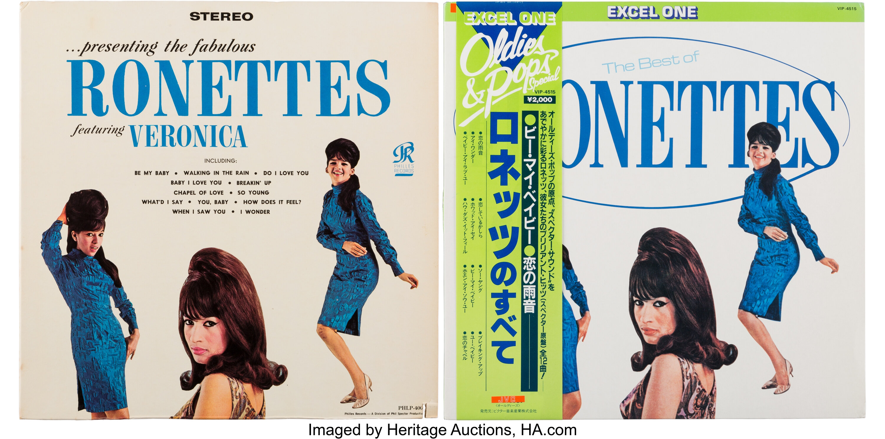 The Ronettes Group of (2) Vinyl LPs.... (Total: 2 Items) Music | Lot ...