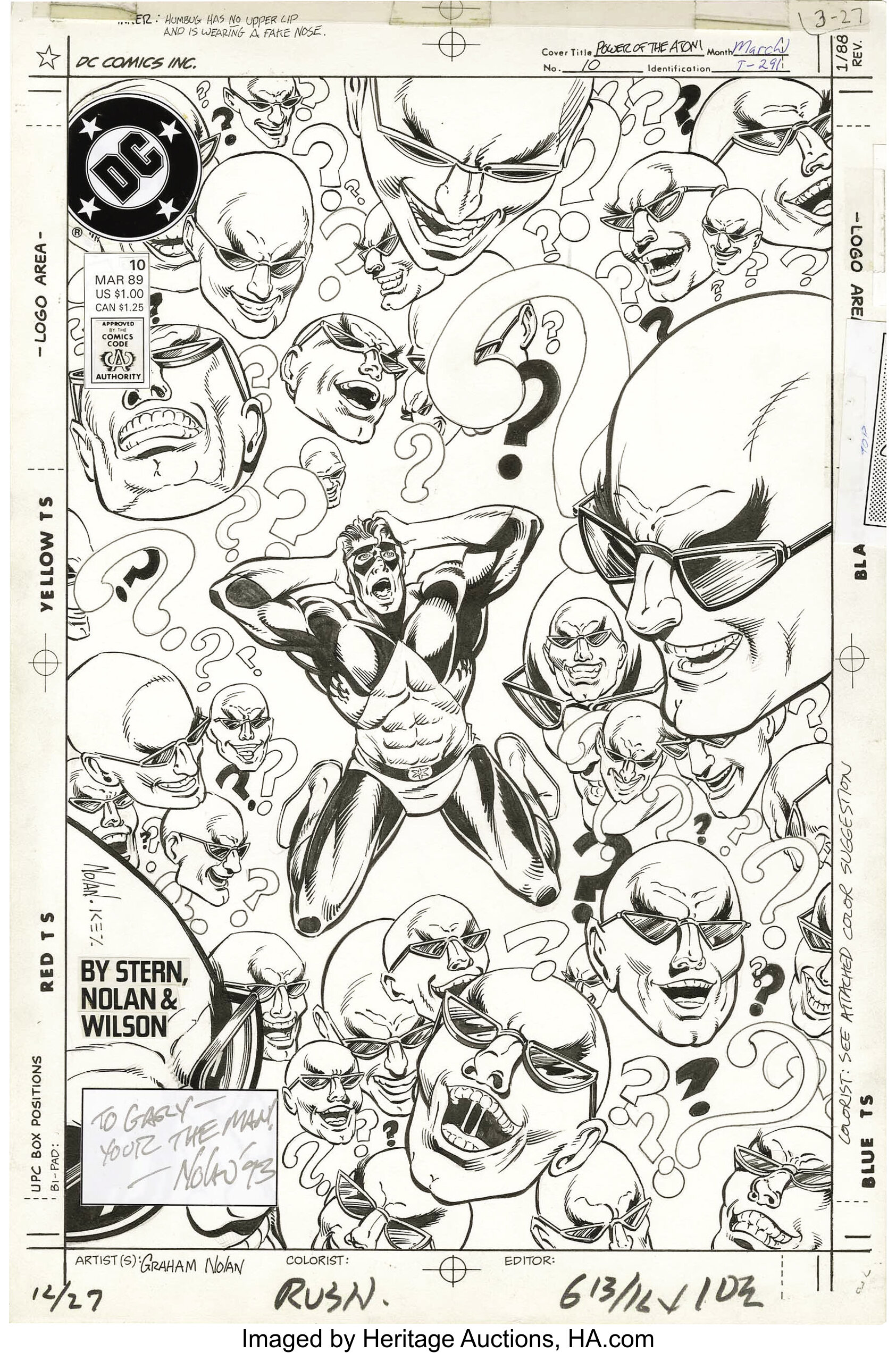 Graham Nolan and Keith Wilson (Kez) - Power of the Atom #10 Cover | Lot ...