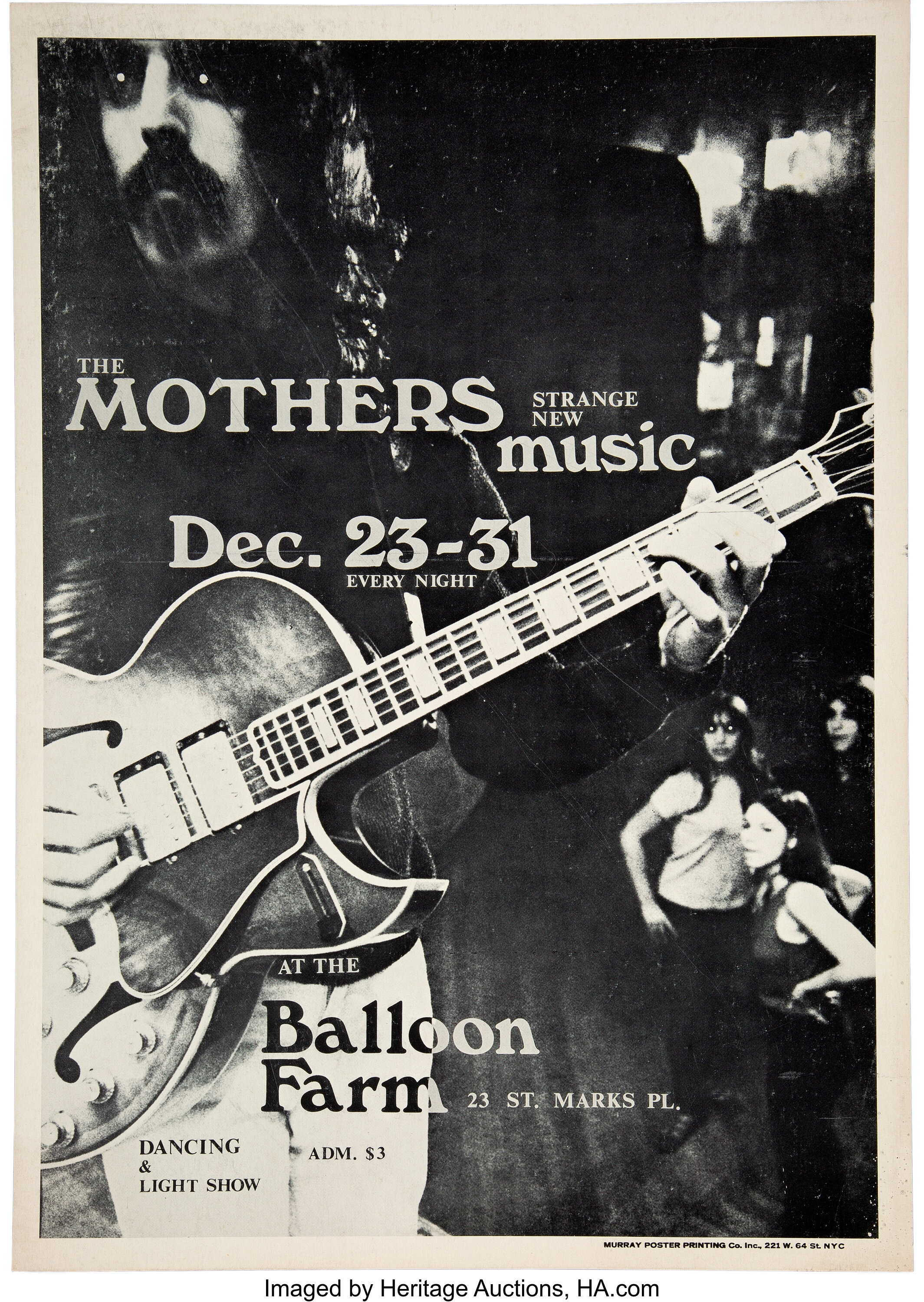 Frank Zappa/Mothers of Invention 1966 Balloon Farm, Greenwich | Lot ...