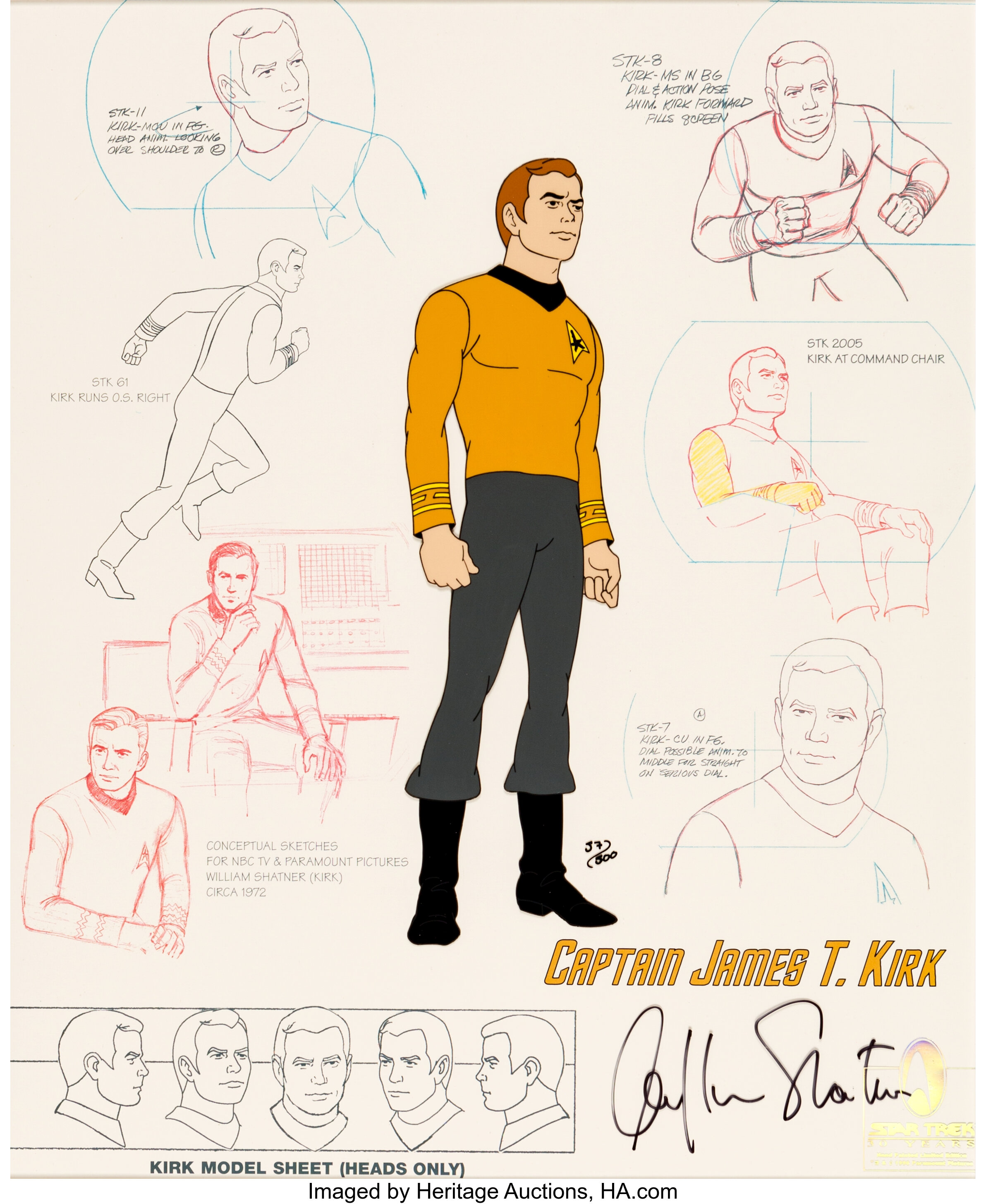Star Trek: The Animated Series Captain Kirk Limited Edition Model | Lot ...