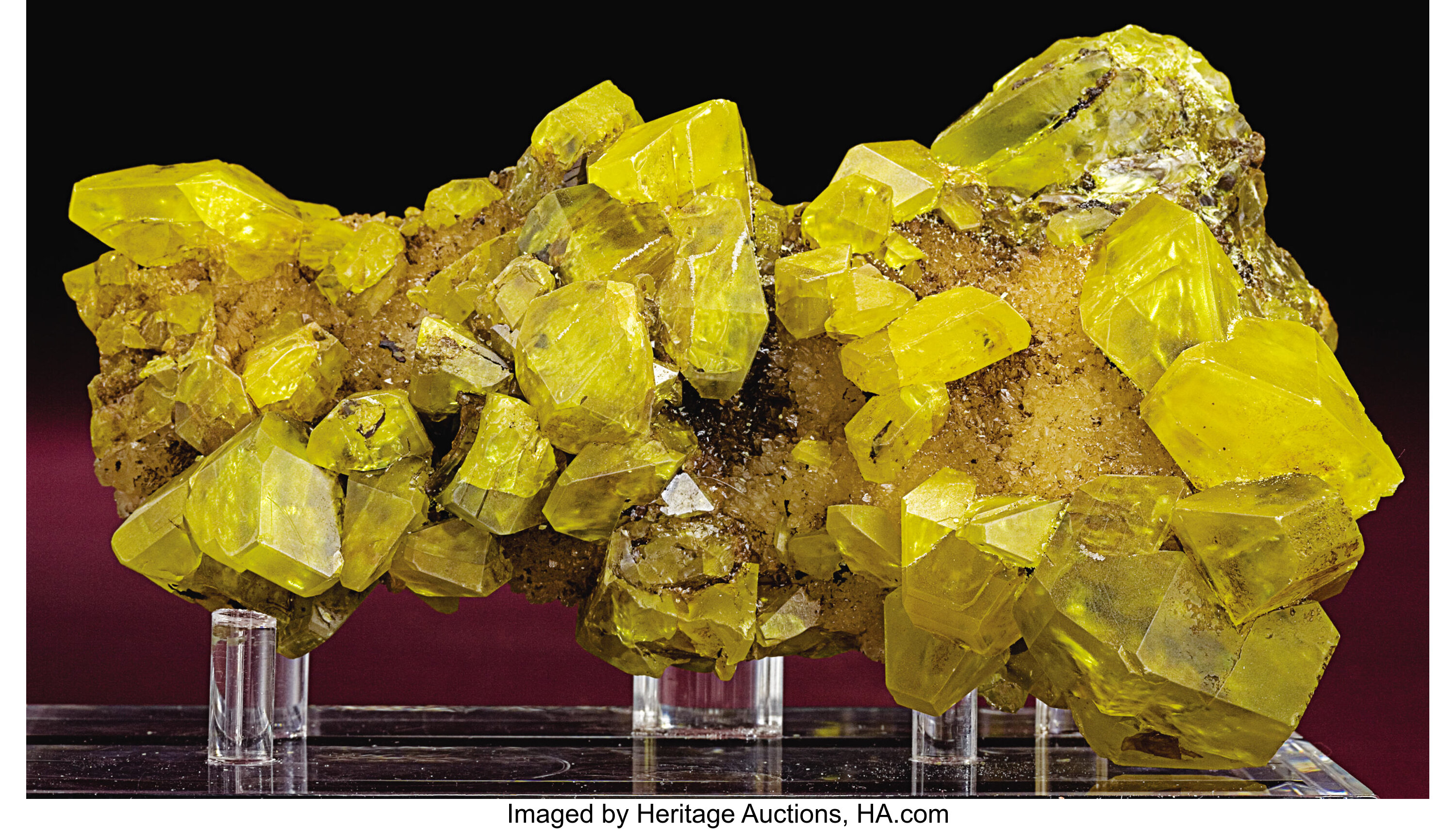 CLASSIC SULPHUR SPECIMEN. ... Minerals Cabinet Specimens | Lot #48275 ...