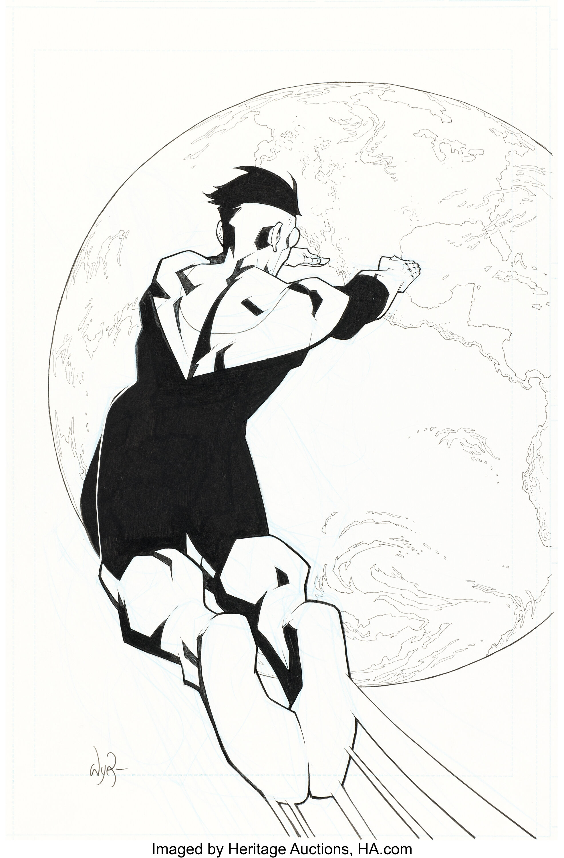 Ryan Ottley Invincible #30 Cover Original Art (Image, 2006).... | Lot ...