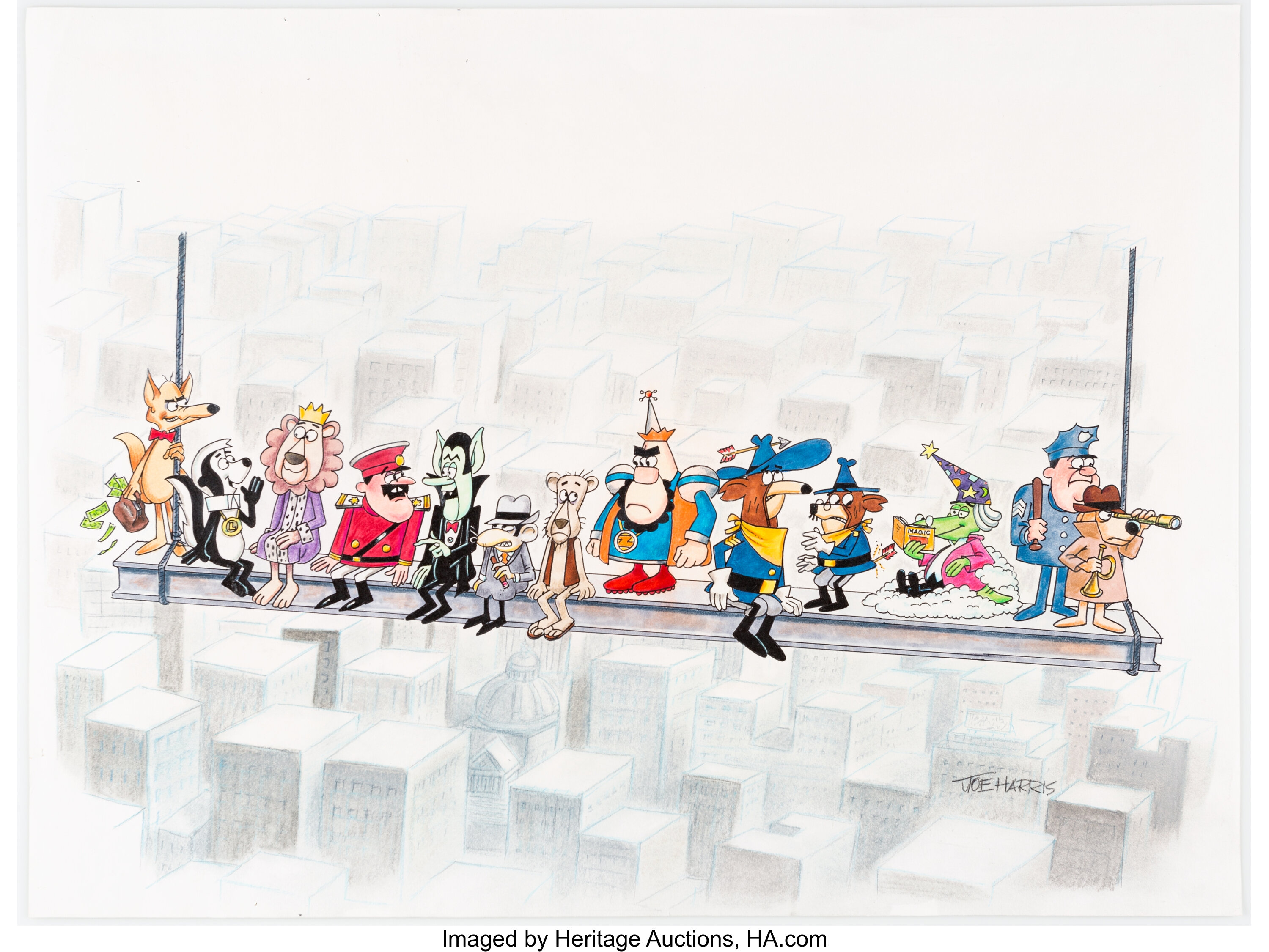 Joe Harris Illustration Original Art (undated).... Original Comic | Lot ...