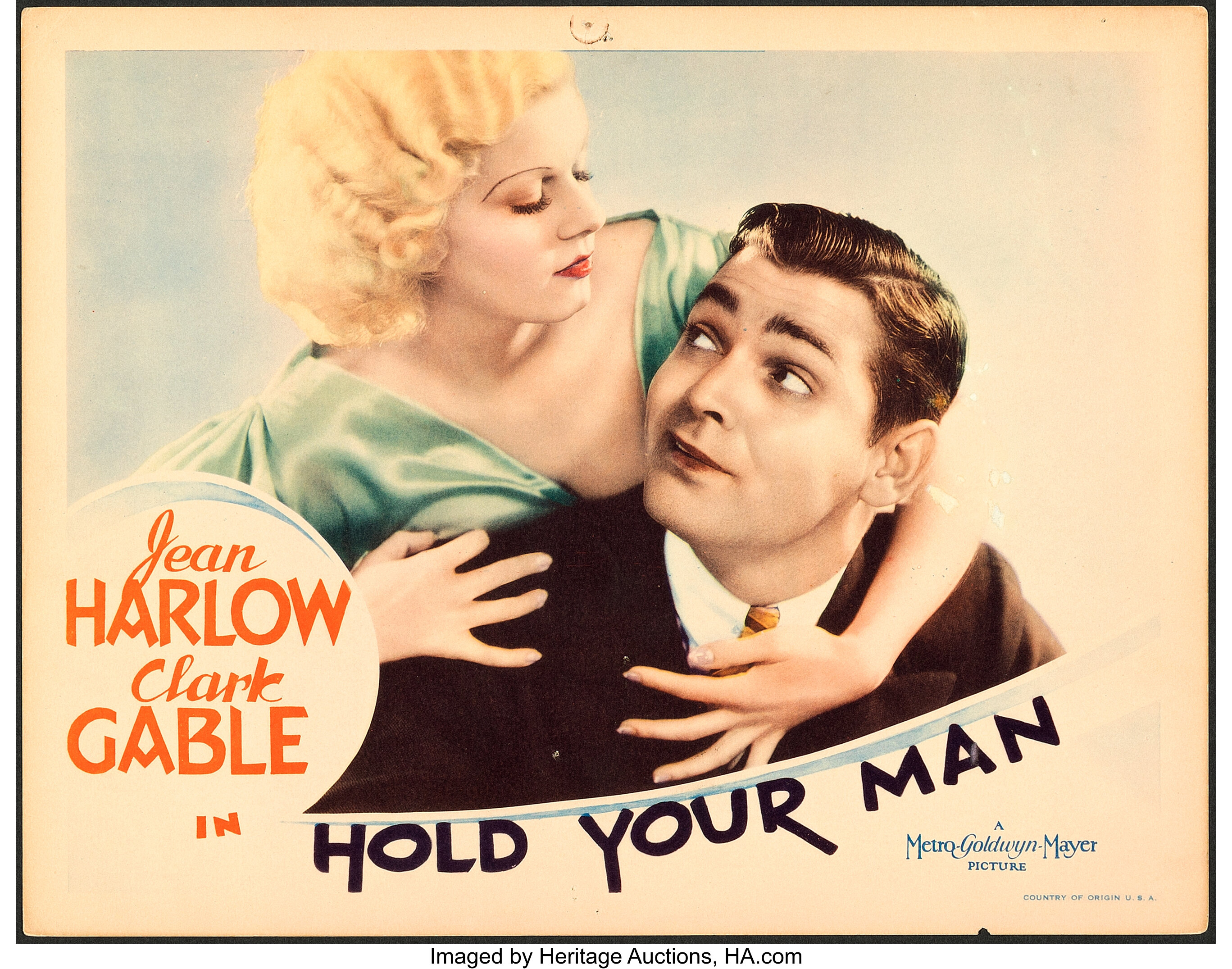 Hold Your Man (MGM, 1933). Very Fine. Lobby Card (11" X 14 ...