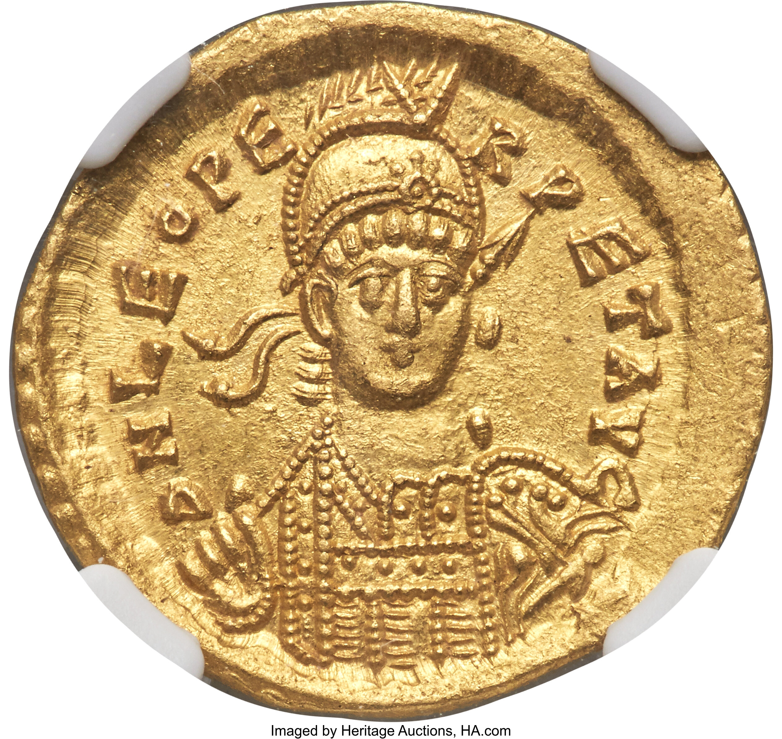Ancients: Leo I the Great, Eastern Roman Empire (AD 457-474). AV | Lot ...