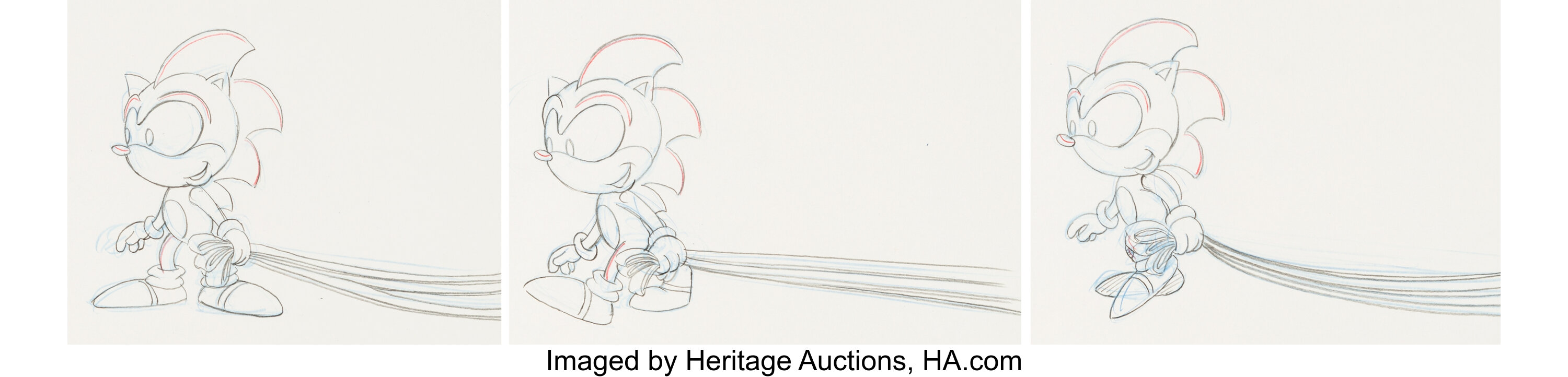 Sonic the Hedgehog Sonic Animation Drawing Sequence of 25 (DIC, c ...