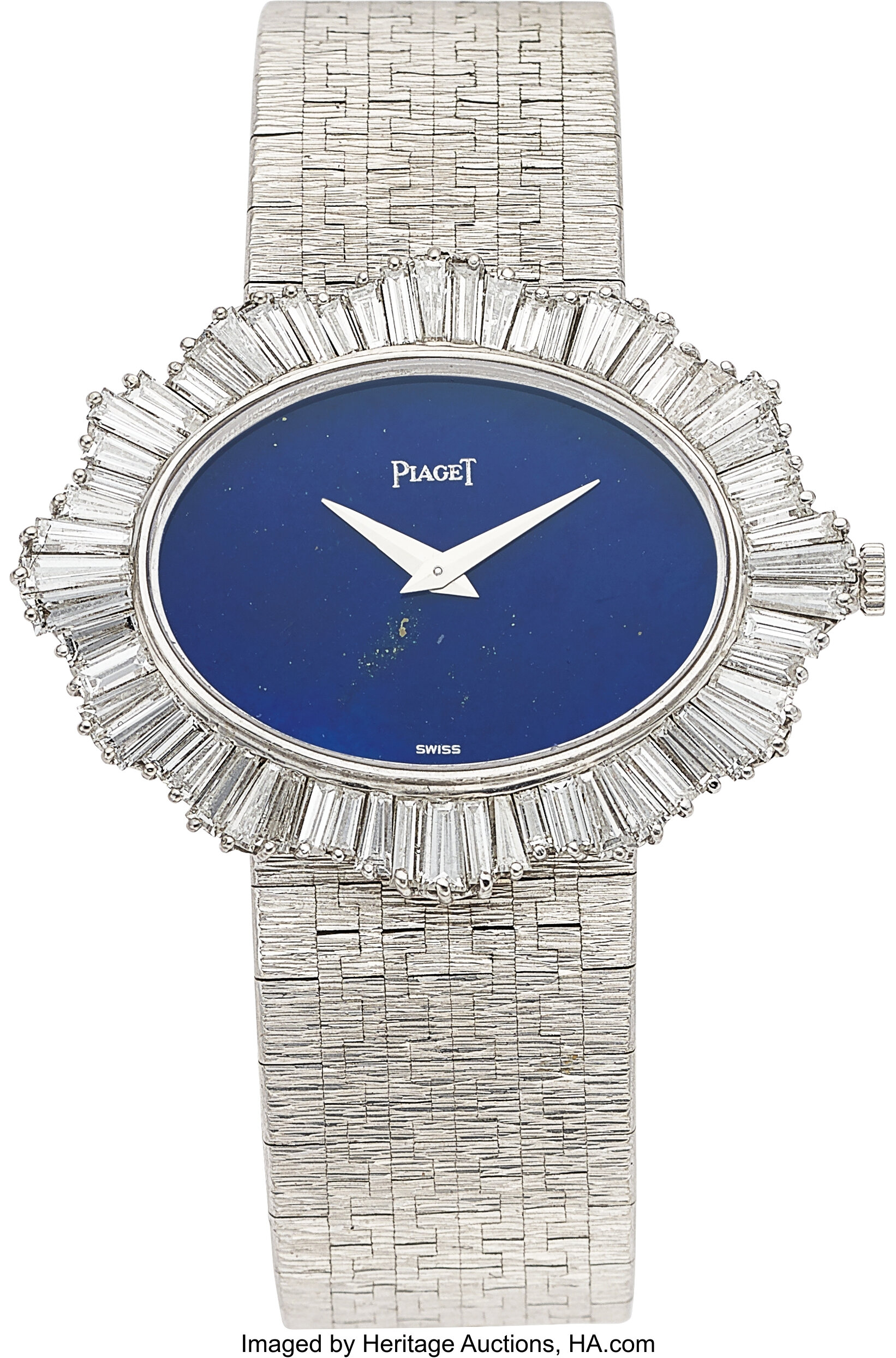 Piaget Diamond, Lapis Lazuli, White Gold Watch . ... Estate Jewelry ...