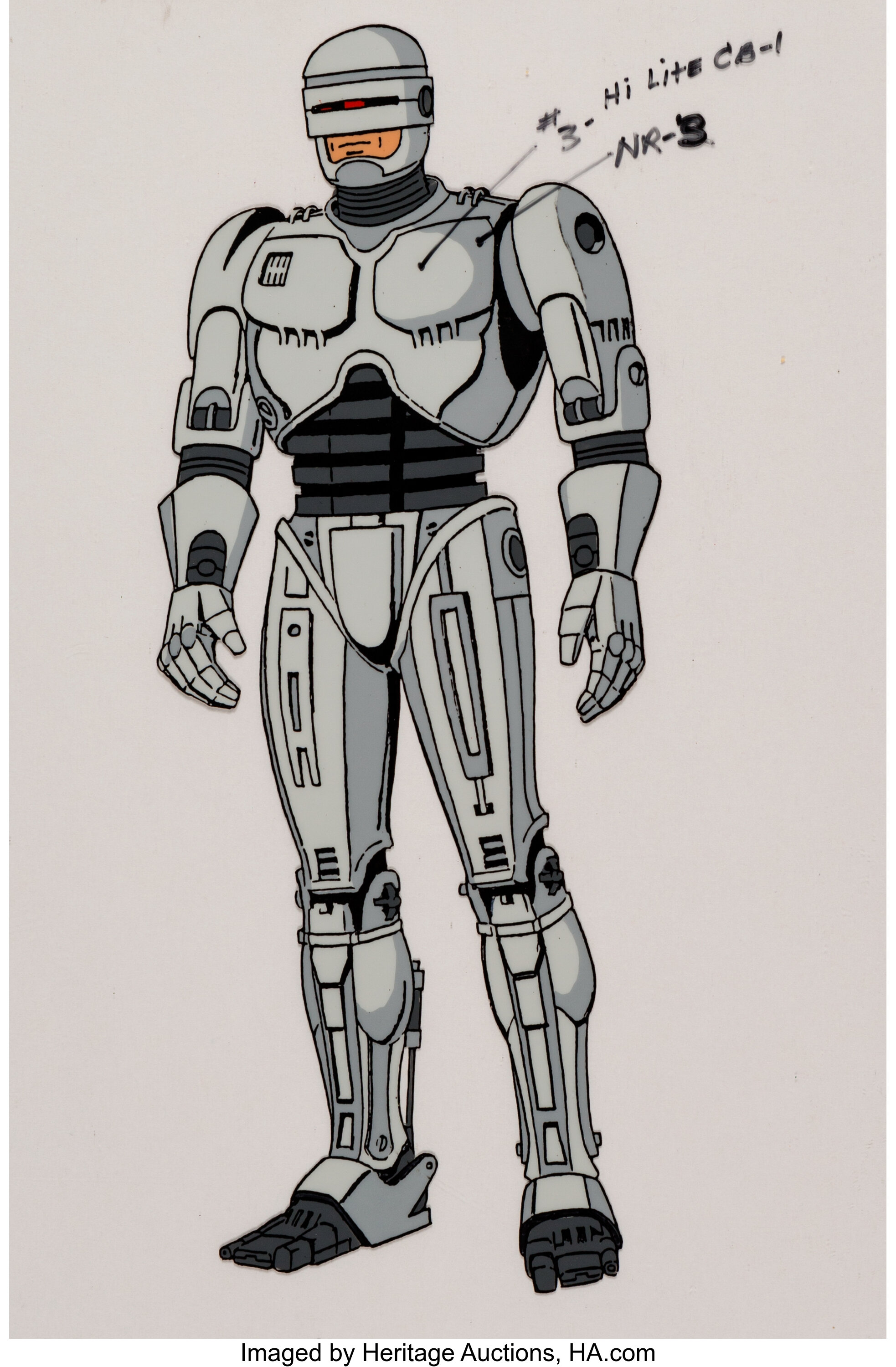 RoboCop Alex Murphy/Cyborg Cop Color Model Cel (Marvel, 1988).... | Lot ...