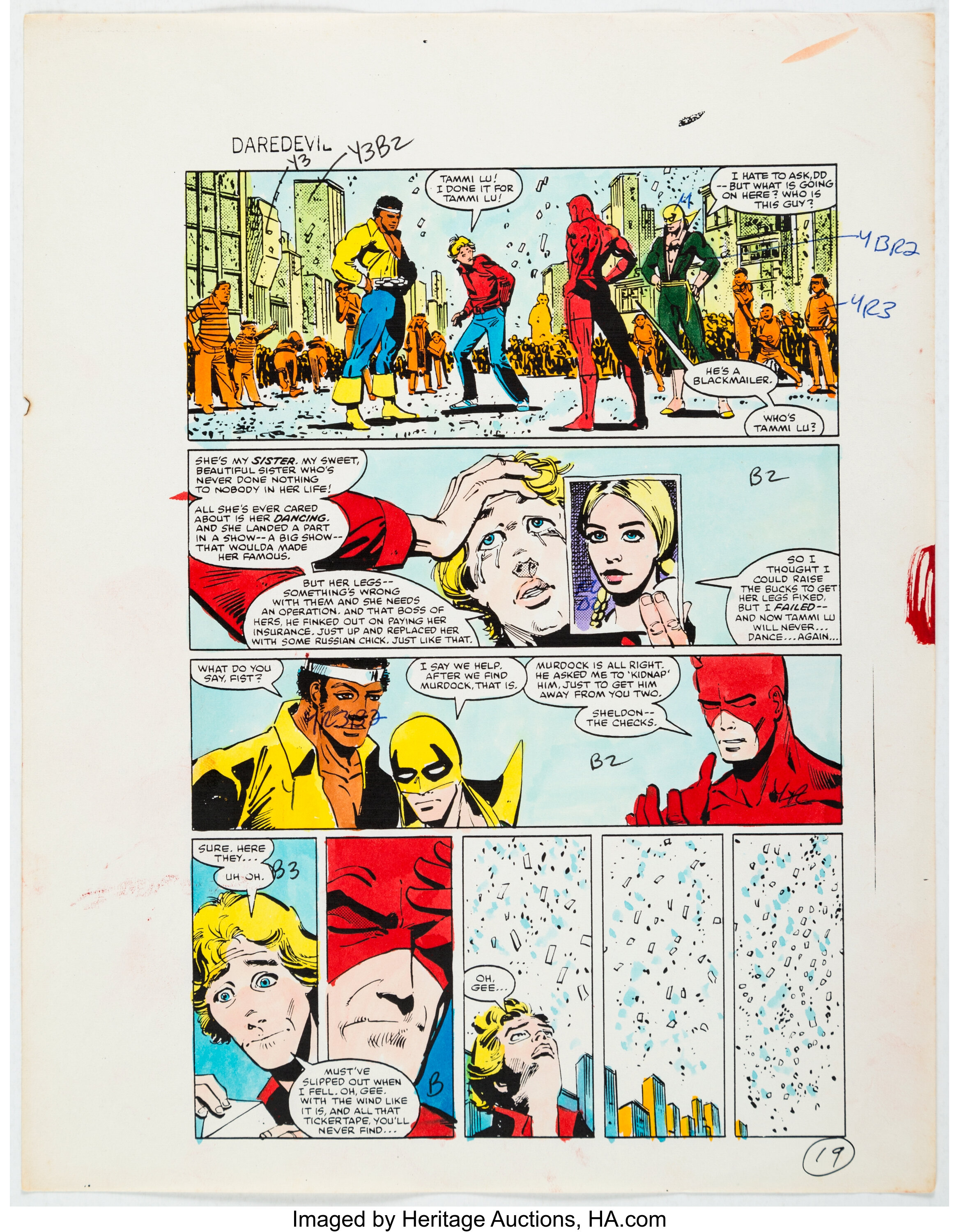 Glynis Oliver (as Glynis Wein) Daredevil #178 Story Page 19 | Lot ...